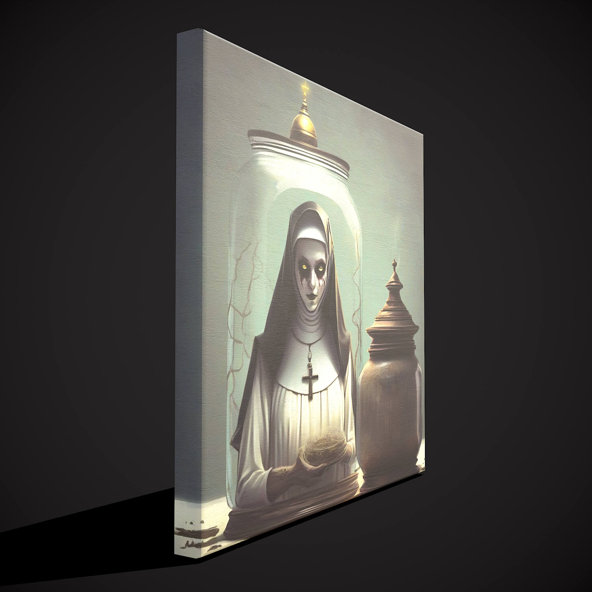 Nun in a Jar Painting - 3D Model by Get Dead Entertainment