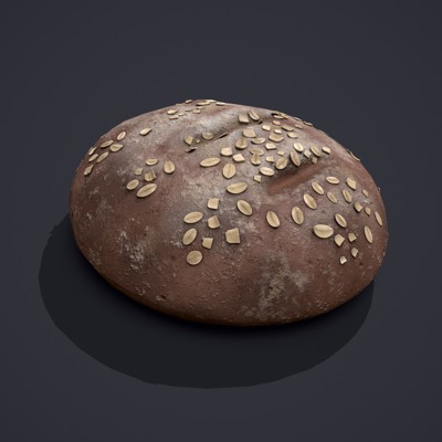 Oat Covered Bread - 3D Model by Get Dead Entertainment