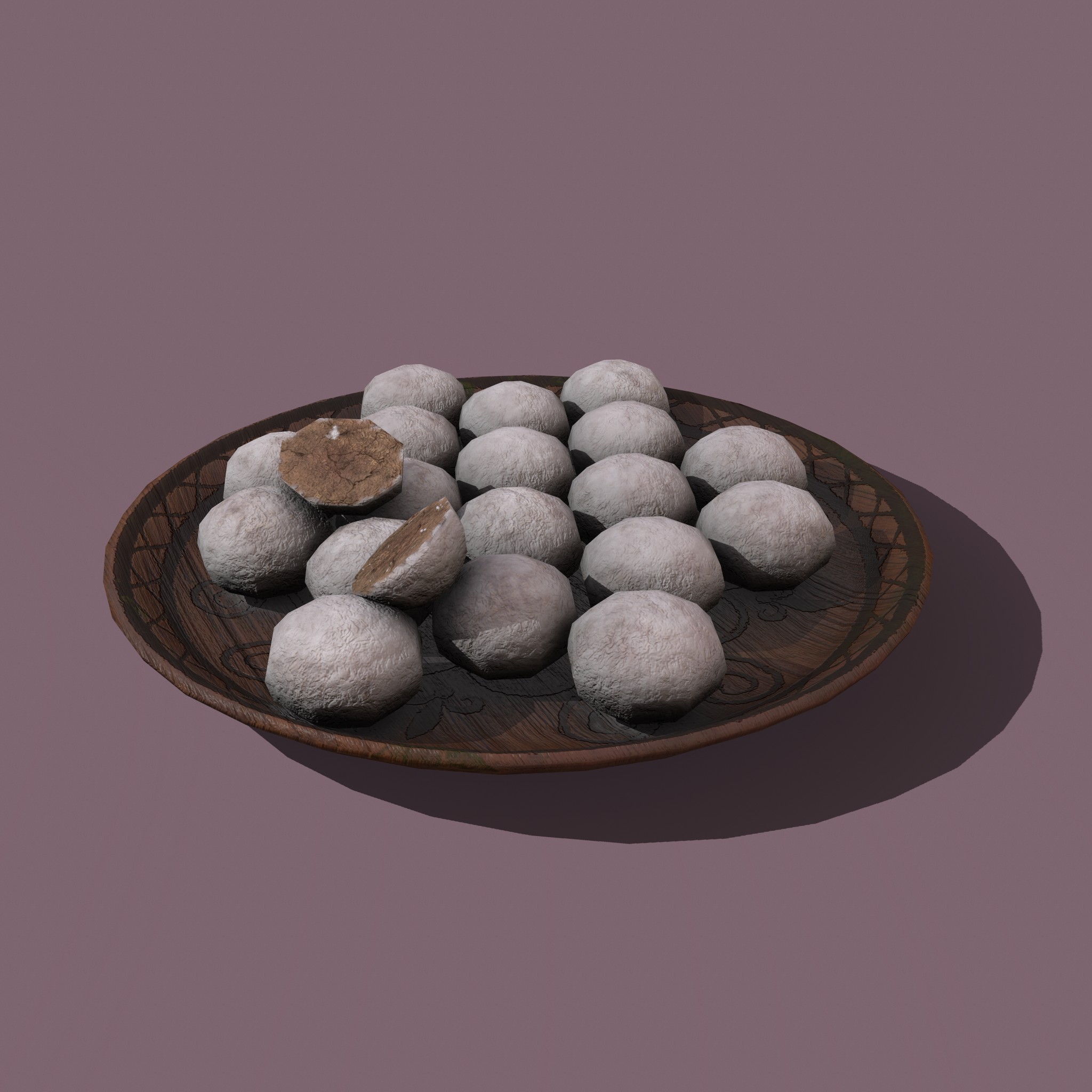 Oatmeal Cookie Balls - Free 3D Model by Get Dead Entertainment
