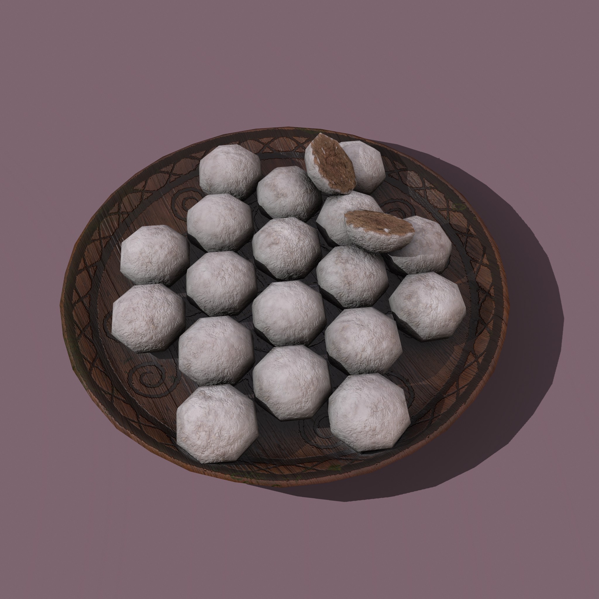 Oatmeal Cookie Balls - Free 3D Model by Get Dead Entertainment