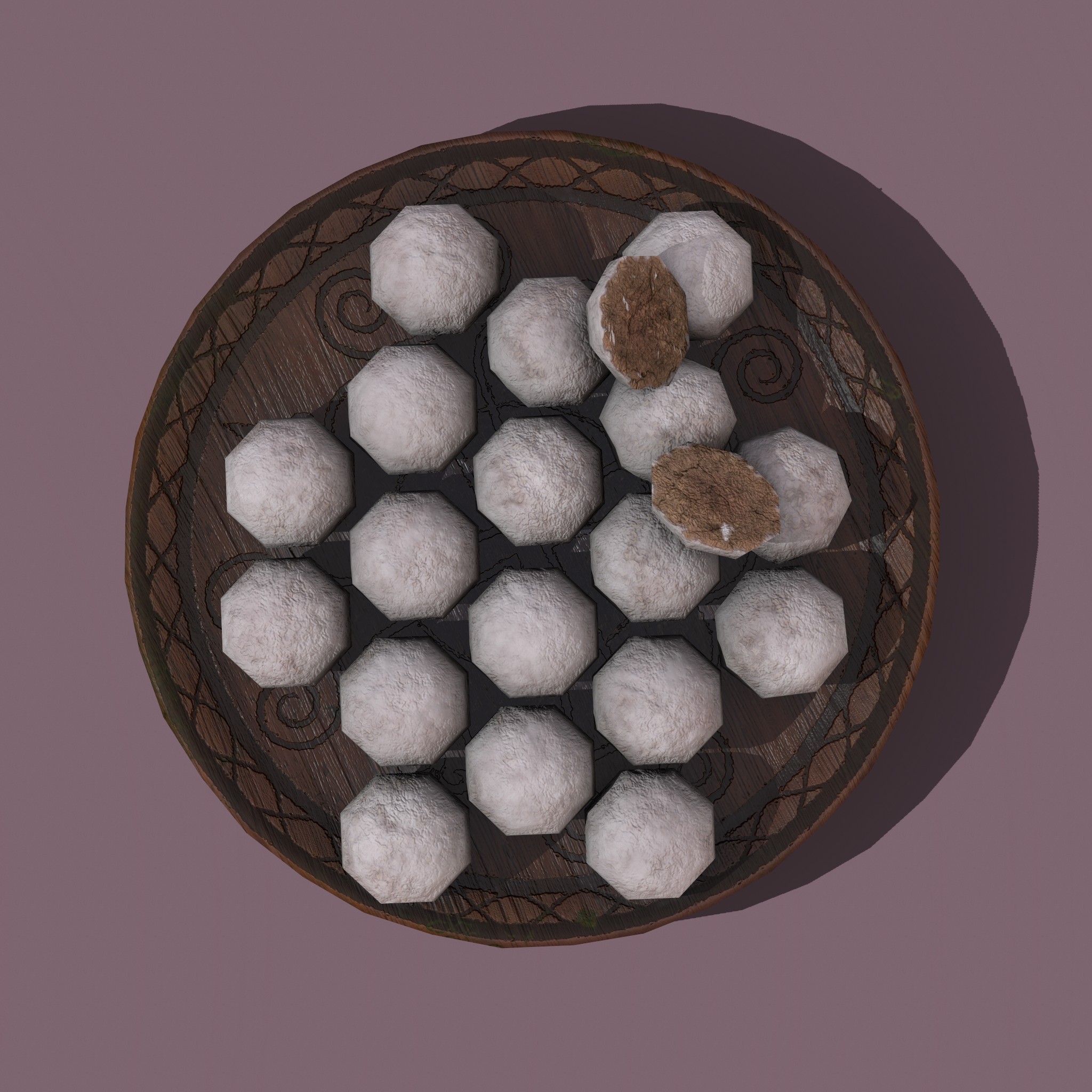 Oatmeal Cookie Balls - Free 3D Model by Get Dead Entertainment