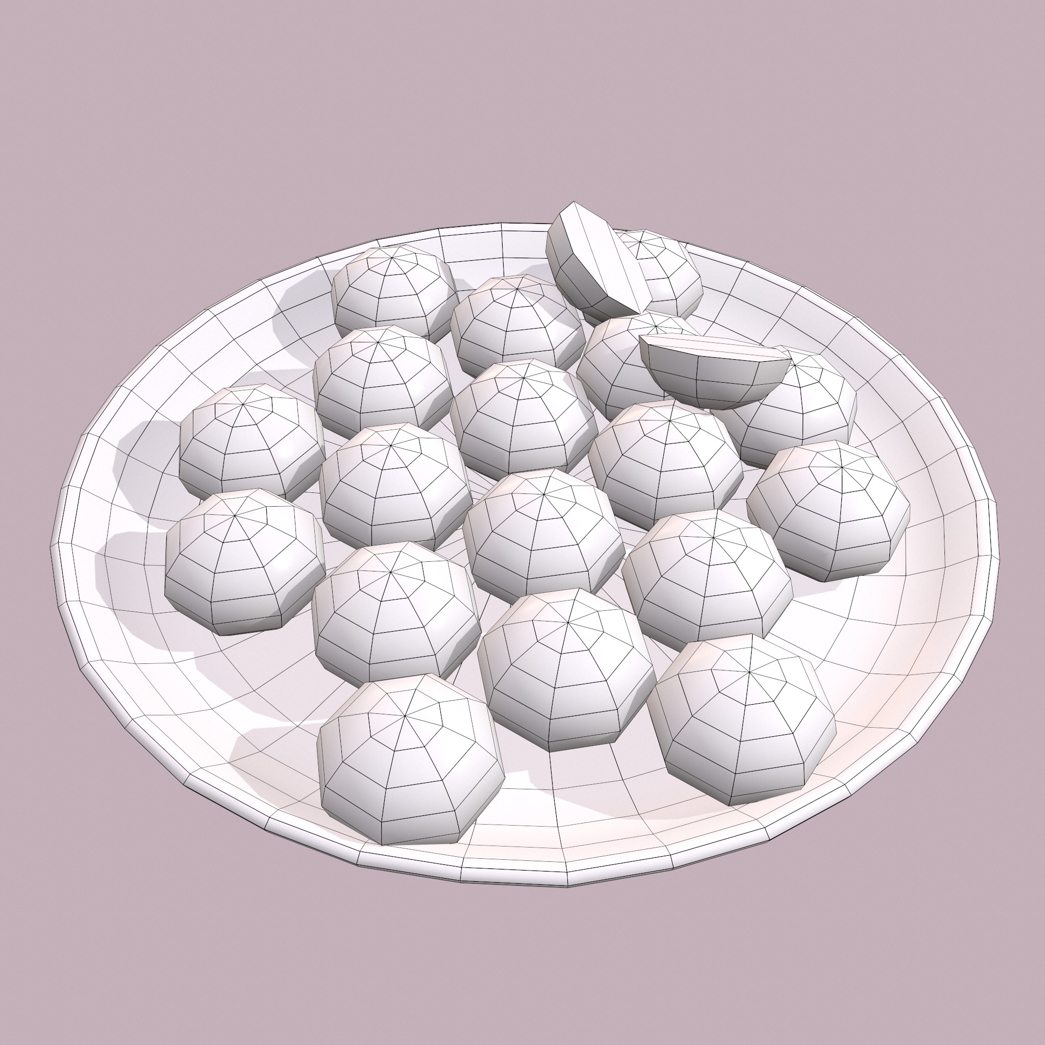 Oatmeal Cookie Balls - Free 3D Model by Get Dead Entertainment