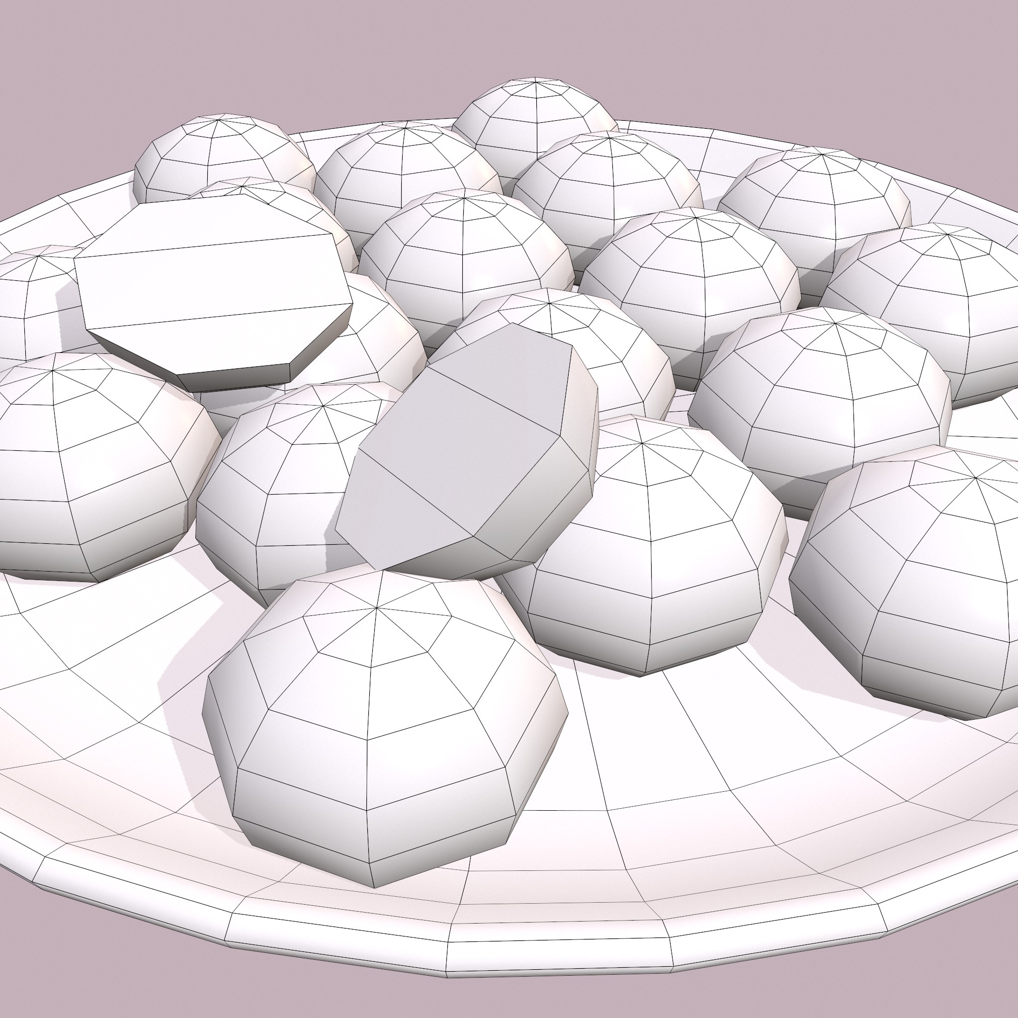 Oatmeal Cookie Balls - Free 3D Model by Get Dead Entertainment