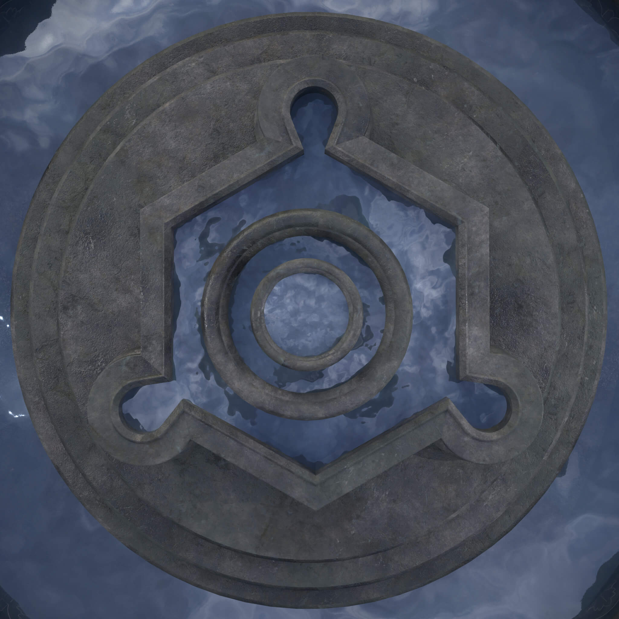 Octagon Water Fountain - 3D Model by Get Dead Entertainment