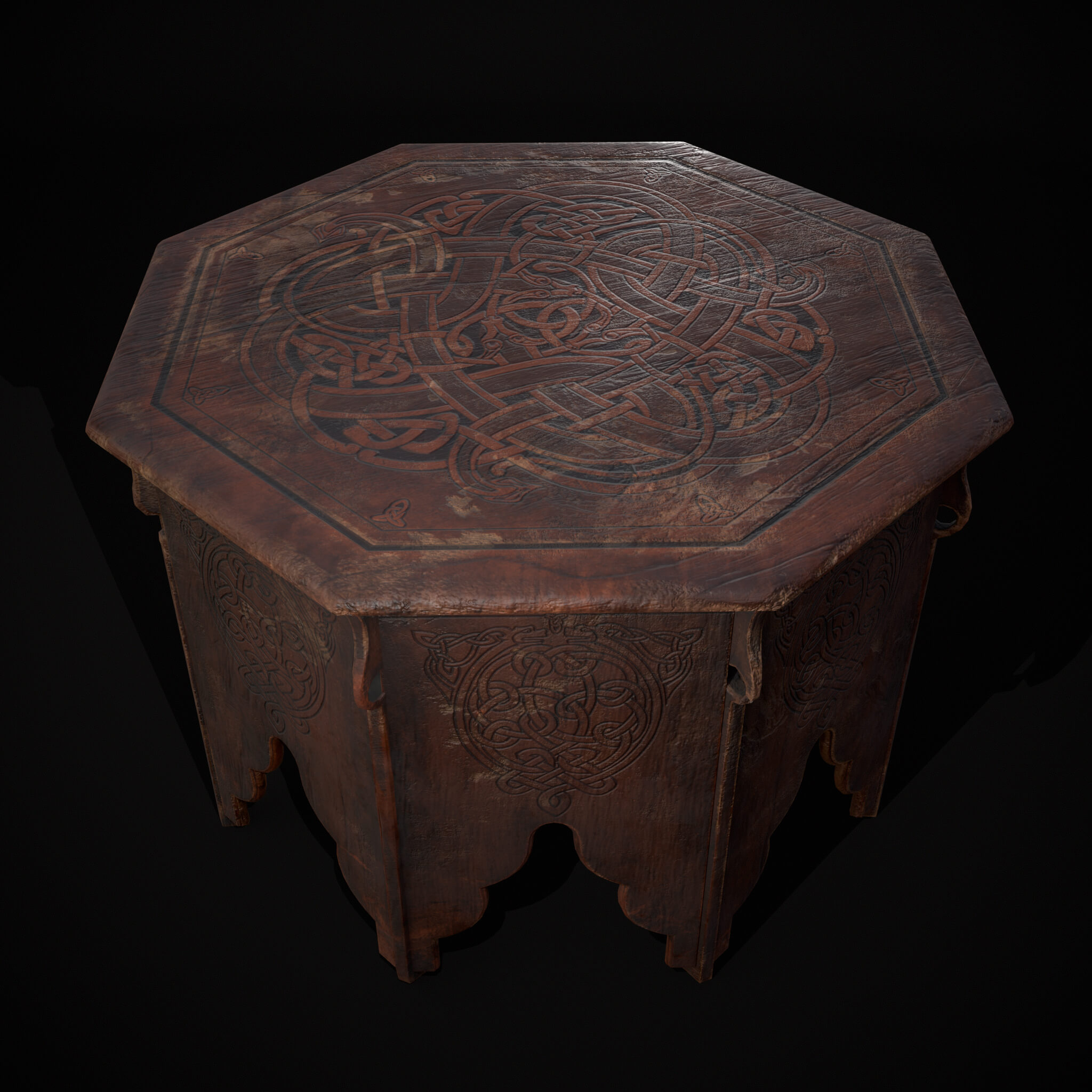 Octagonal Viking Table - 3D Model by Get Dead Entertainment