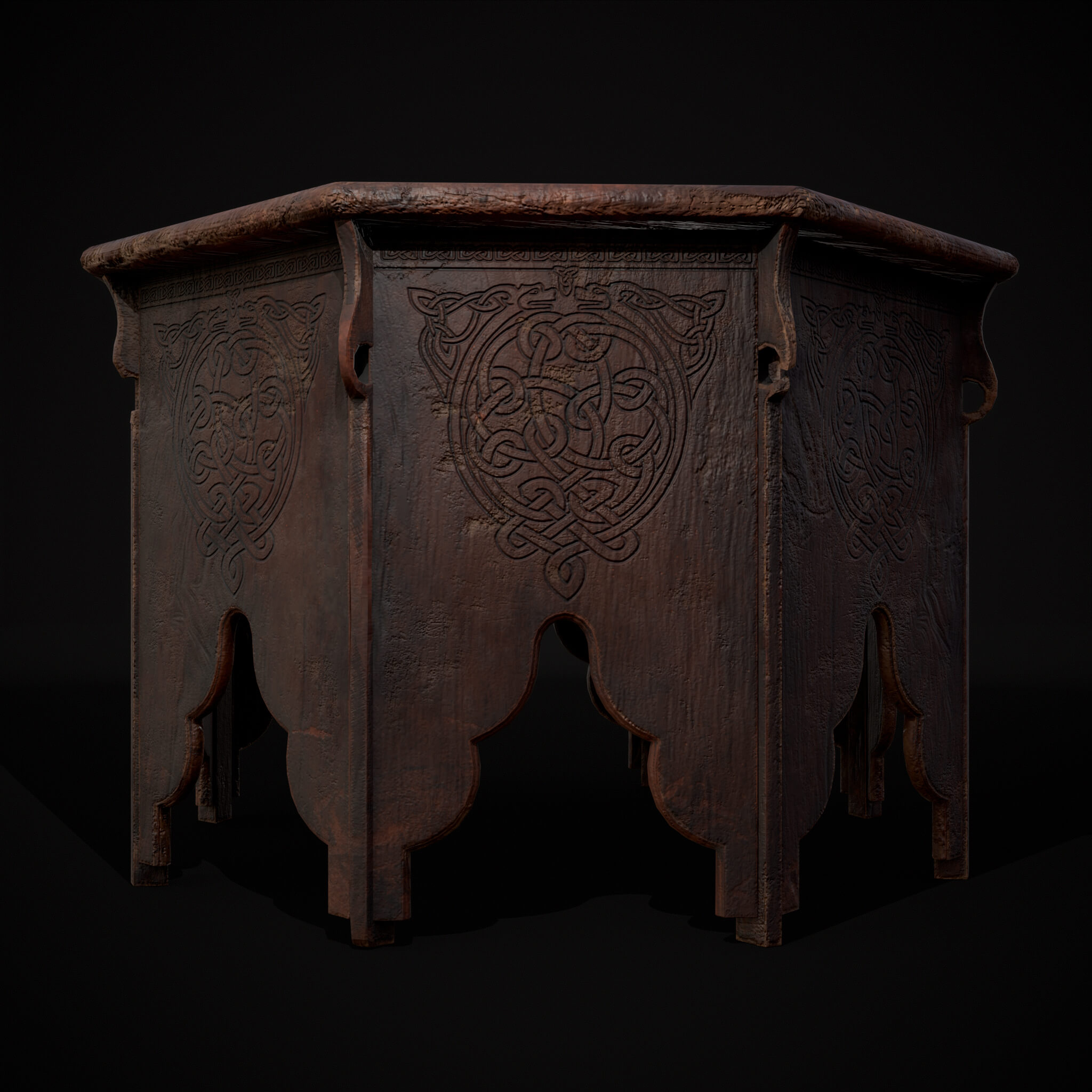 Octagonal Viking Table - 3D Model by Get Dead Entertainment