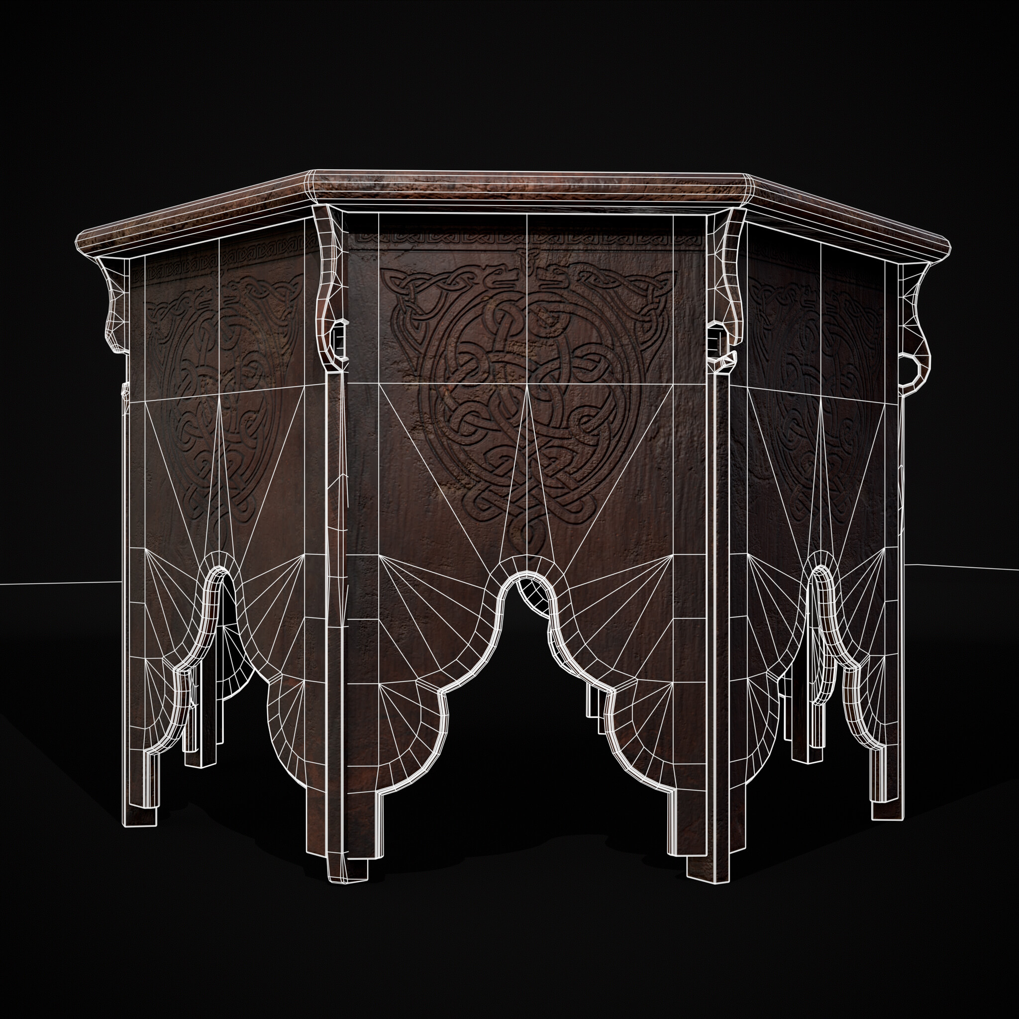 Octagonal Viking Table - 3D Model by Get Dead Entertainment