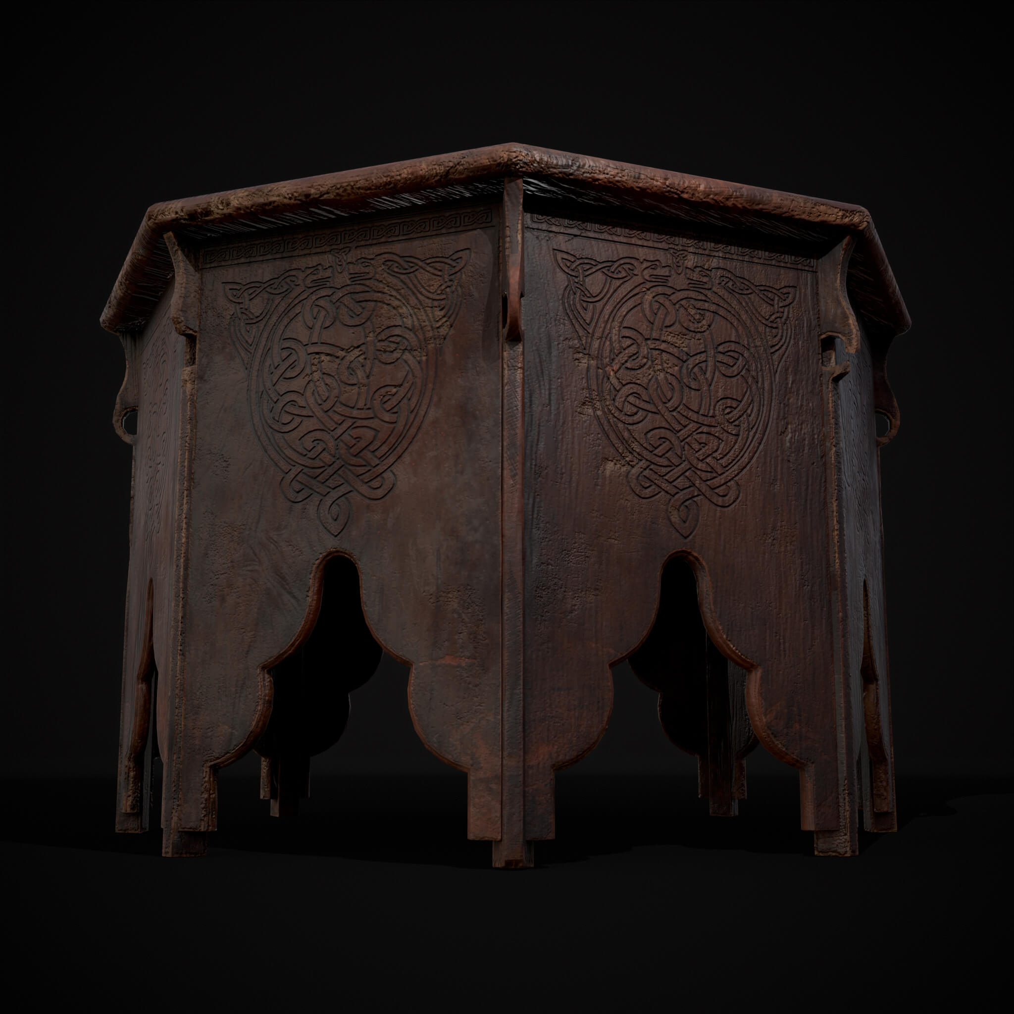 Octagonal Viking Table - 3D Model by Get Dead Entertainment