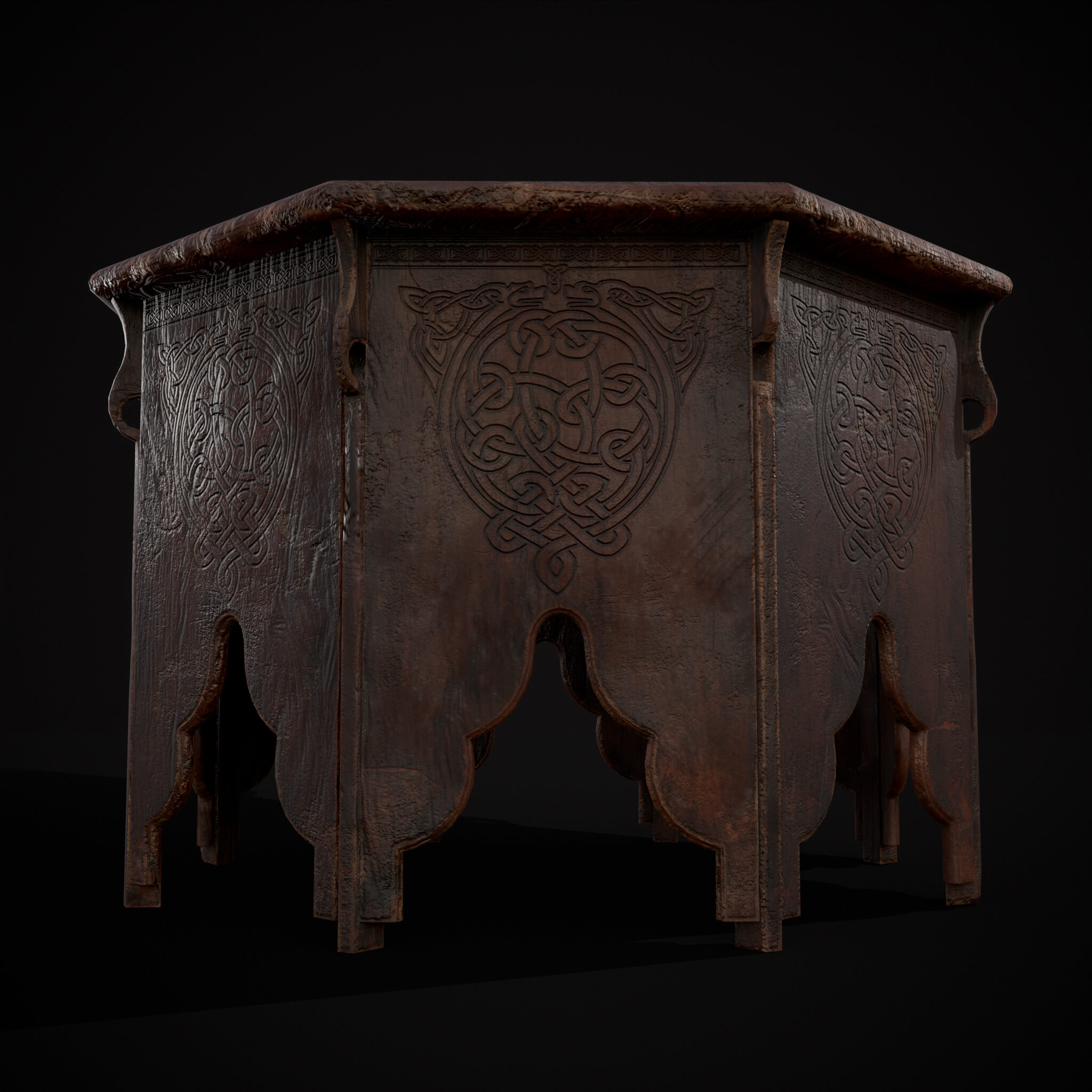 Octagonal Viking Table - 3D Model by Get Dead Entertainment