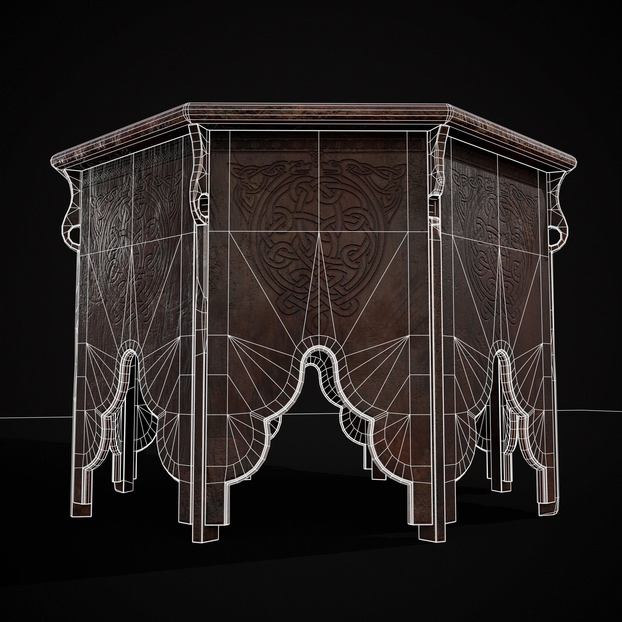 Octagonal Viking Table - 3D Model by Get Dead Entertainment