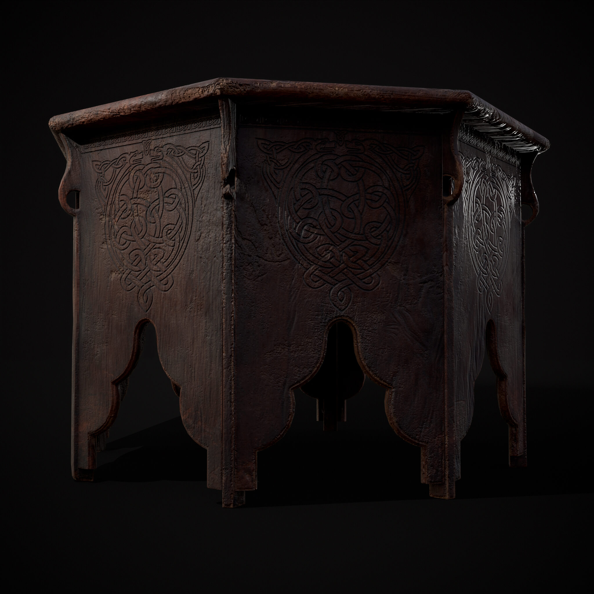 Octagonal Viking Table - 3D Model by Get Dead Entertainment