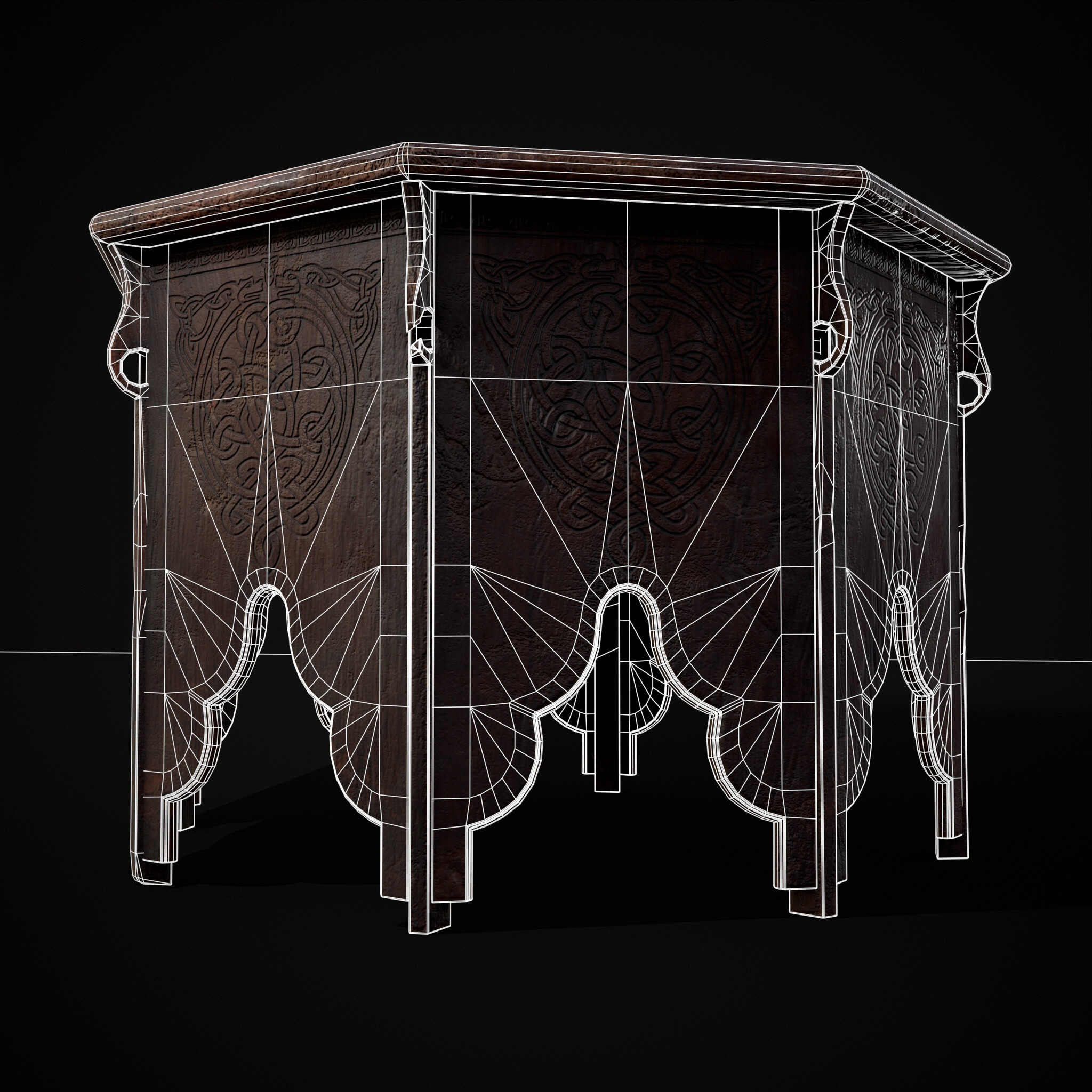 Octagonal Viking Table - 3D Model by Get Dead Entertainment
