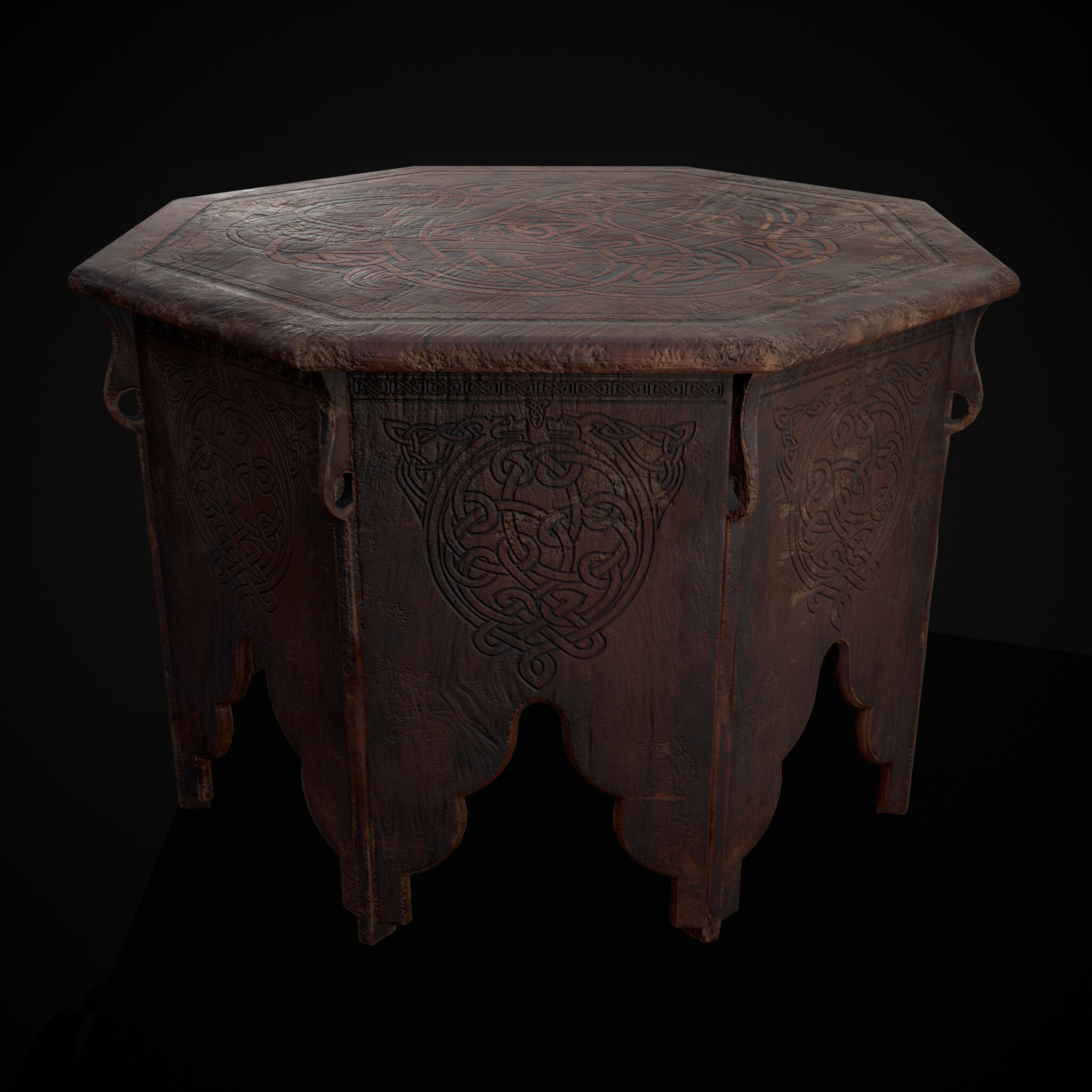 Octagonal Viking Table - 3D Model by Get Dead Entertainment