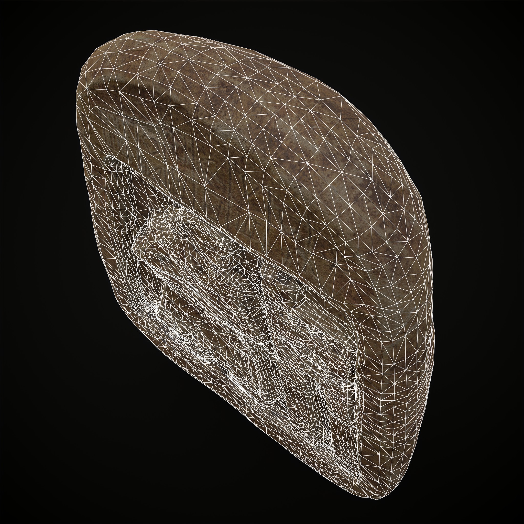 Old Brown Low Relief Headstone - 3D Model by Get Dead Entertainment