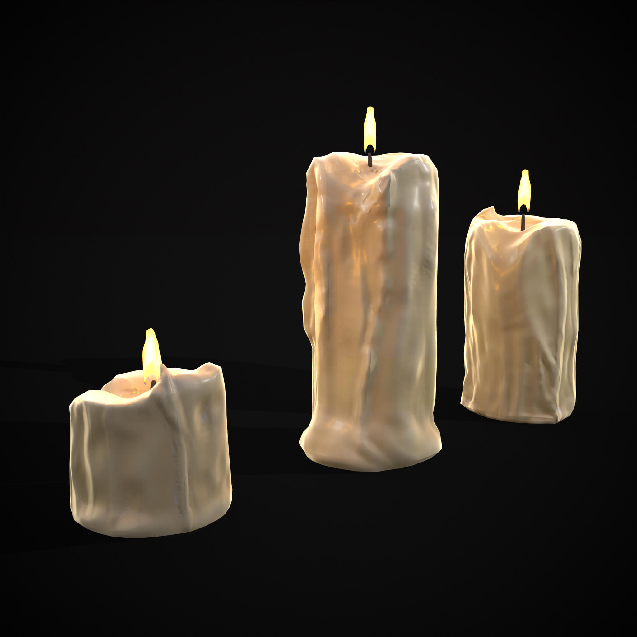 Melting Candle Textures Seamless