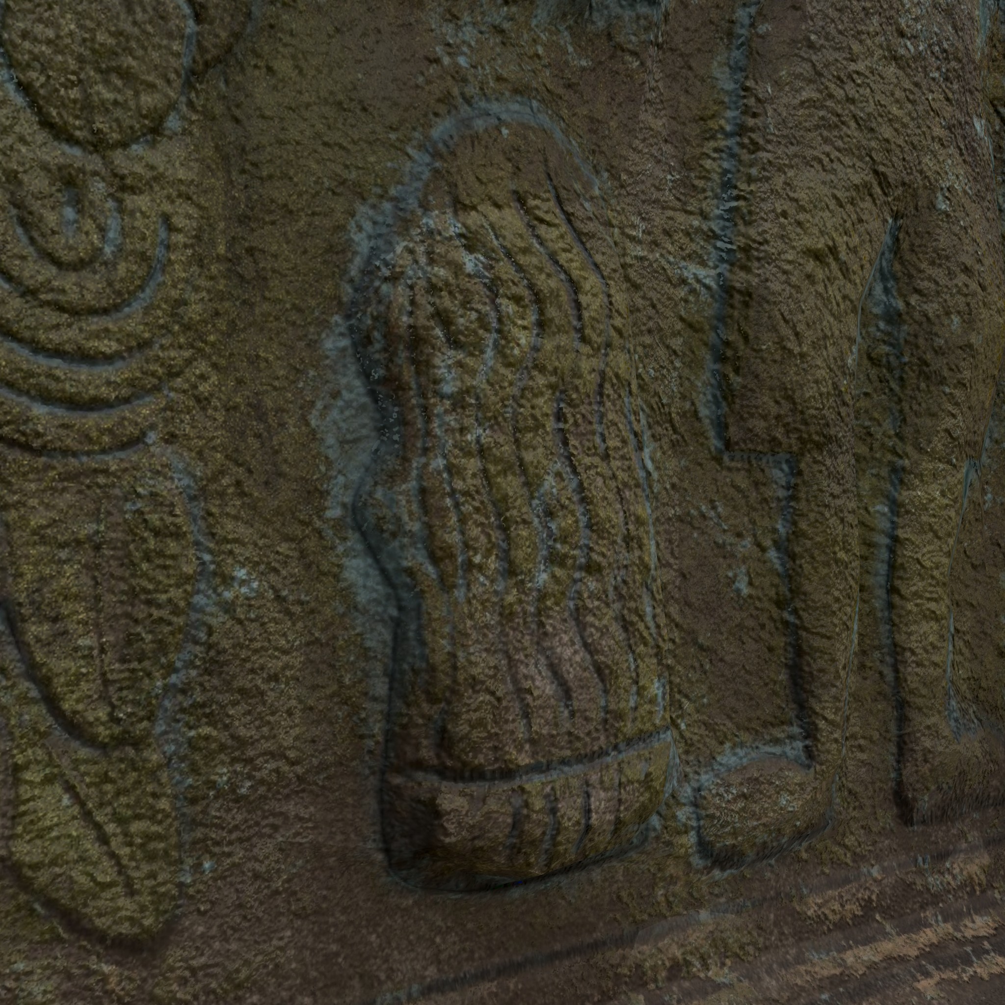 Old Moss Covered Tombstone - 3D Model by Get Dead Entertainment