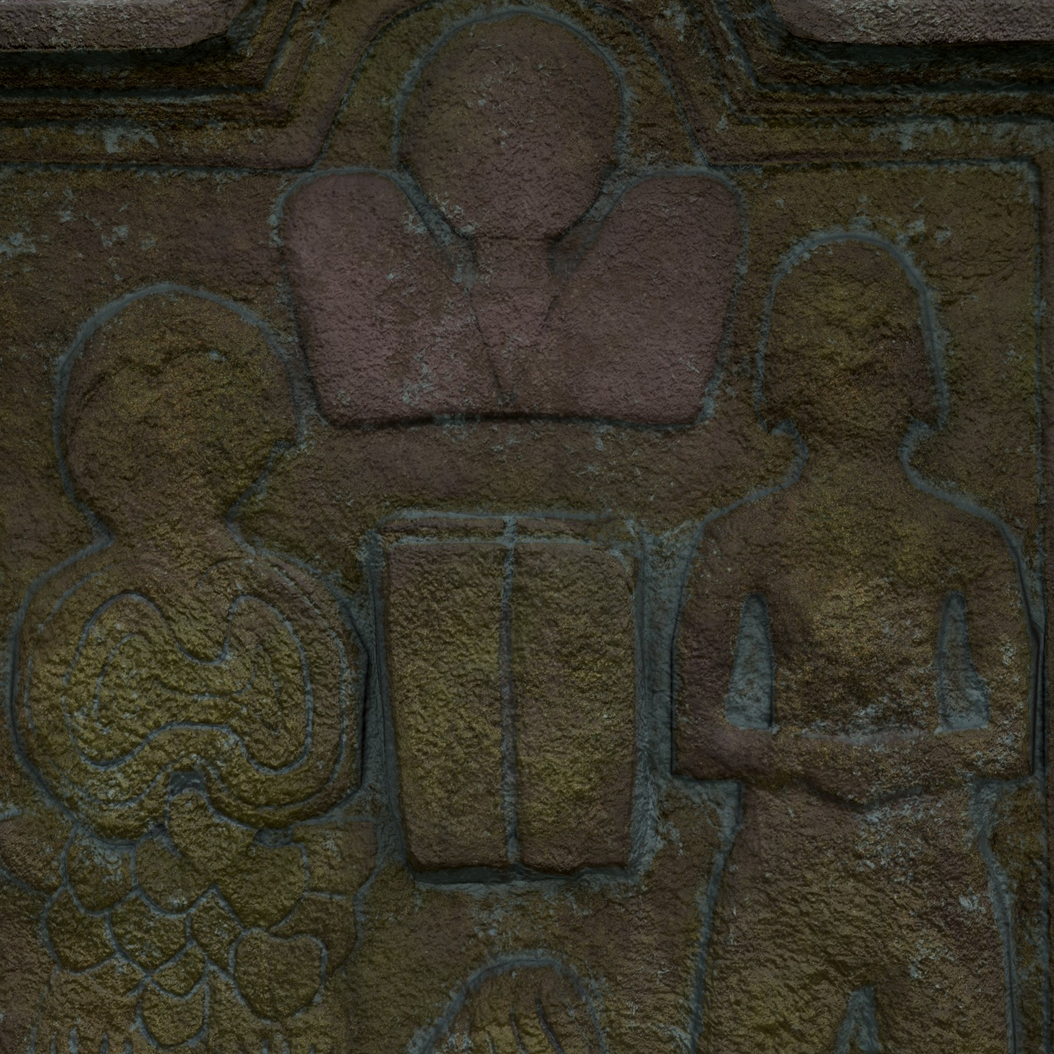 Old Moss Covered Tombstone - 3D Model by Get Dead Entertainment