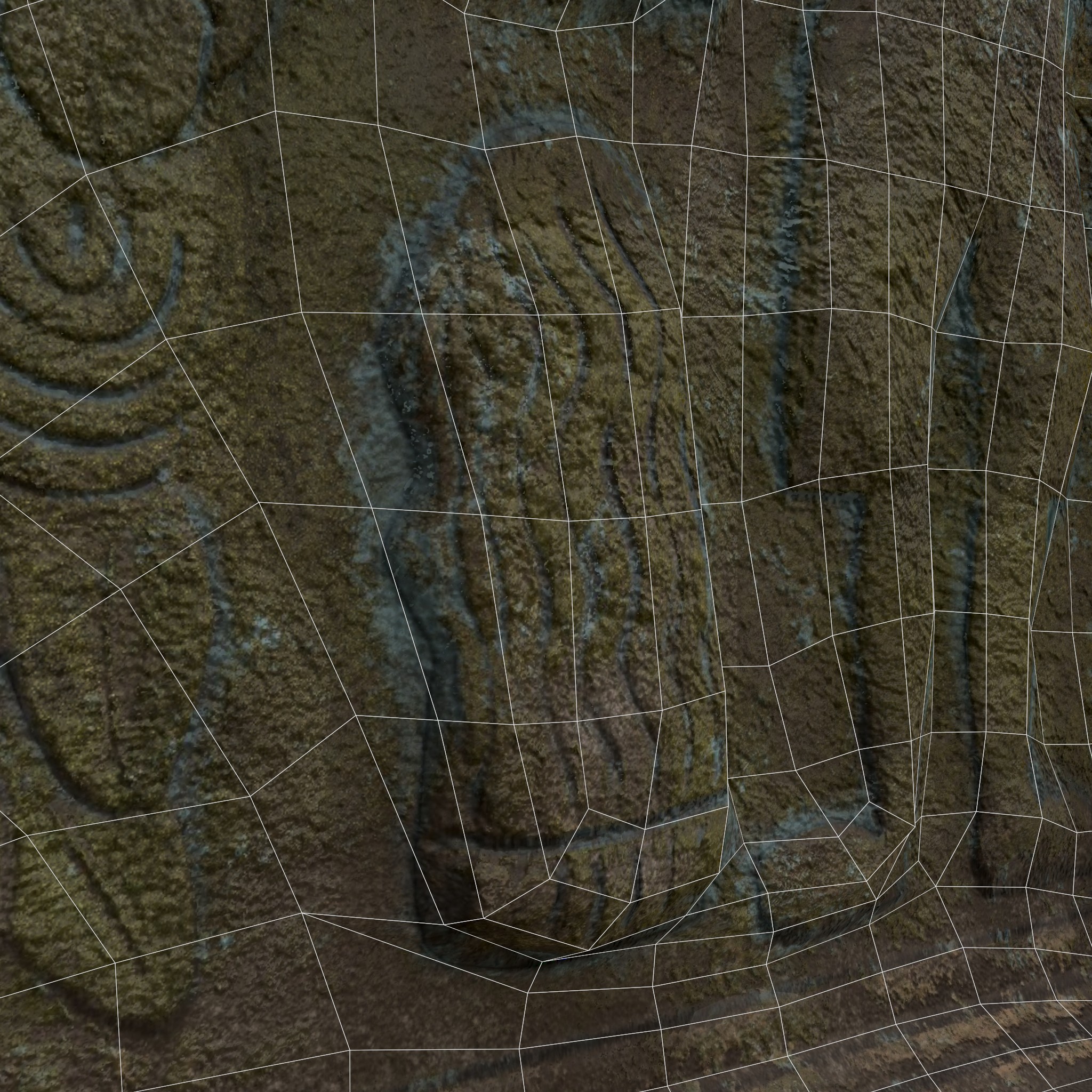 Old Moss Covered Tombstone - 3D Model by Get Dead Entertainment