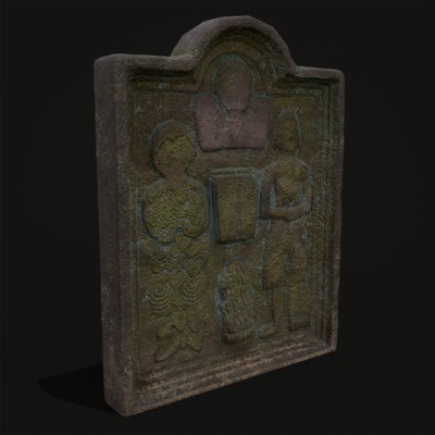 Old Moss Covered Tombstone - 3D Model by Get Dead Entertainment