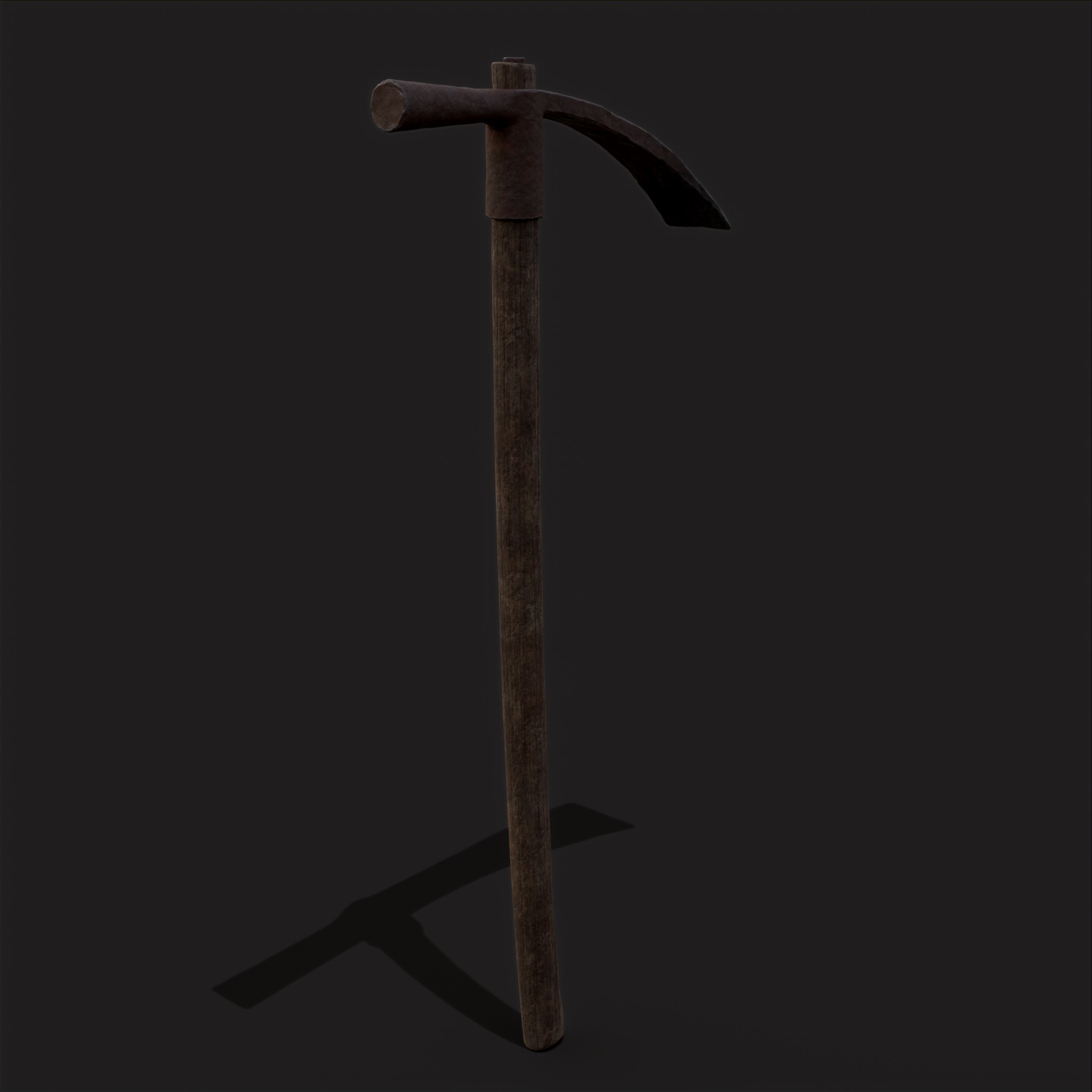 Old Rusting Adz with Handle - 3D Model by Get Dead Entertainment