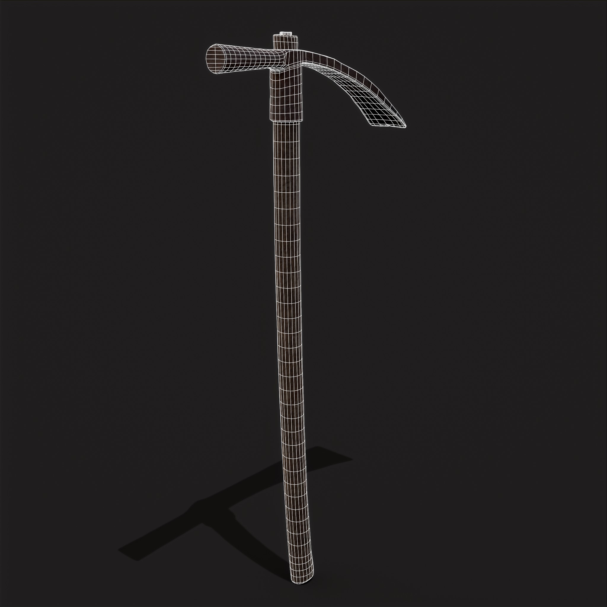 Old Rusting Adz With Handle - 3D Model by Get Dead Entertainment