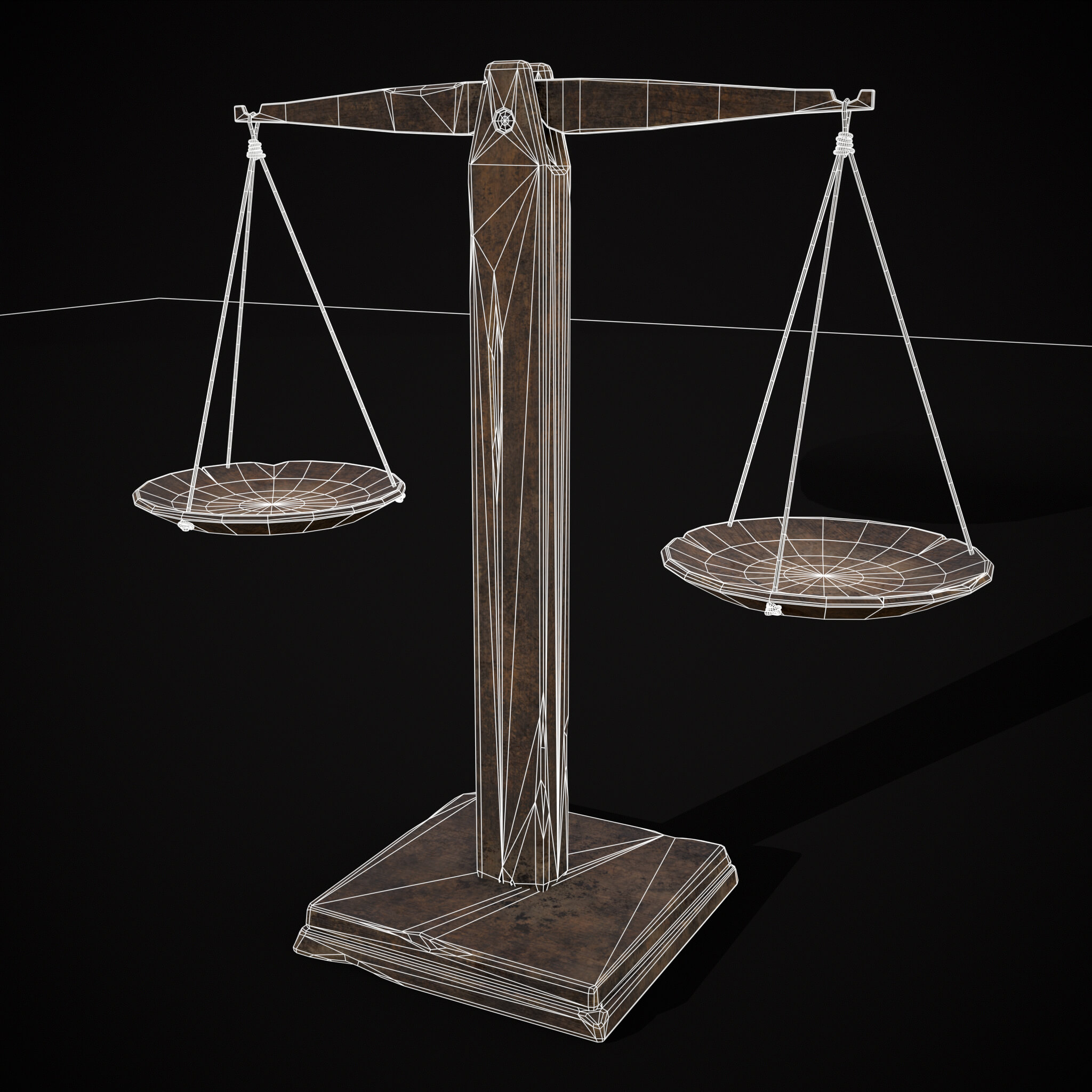Old Wooden Scale - 3D Model by Get Dead Entertainment