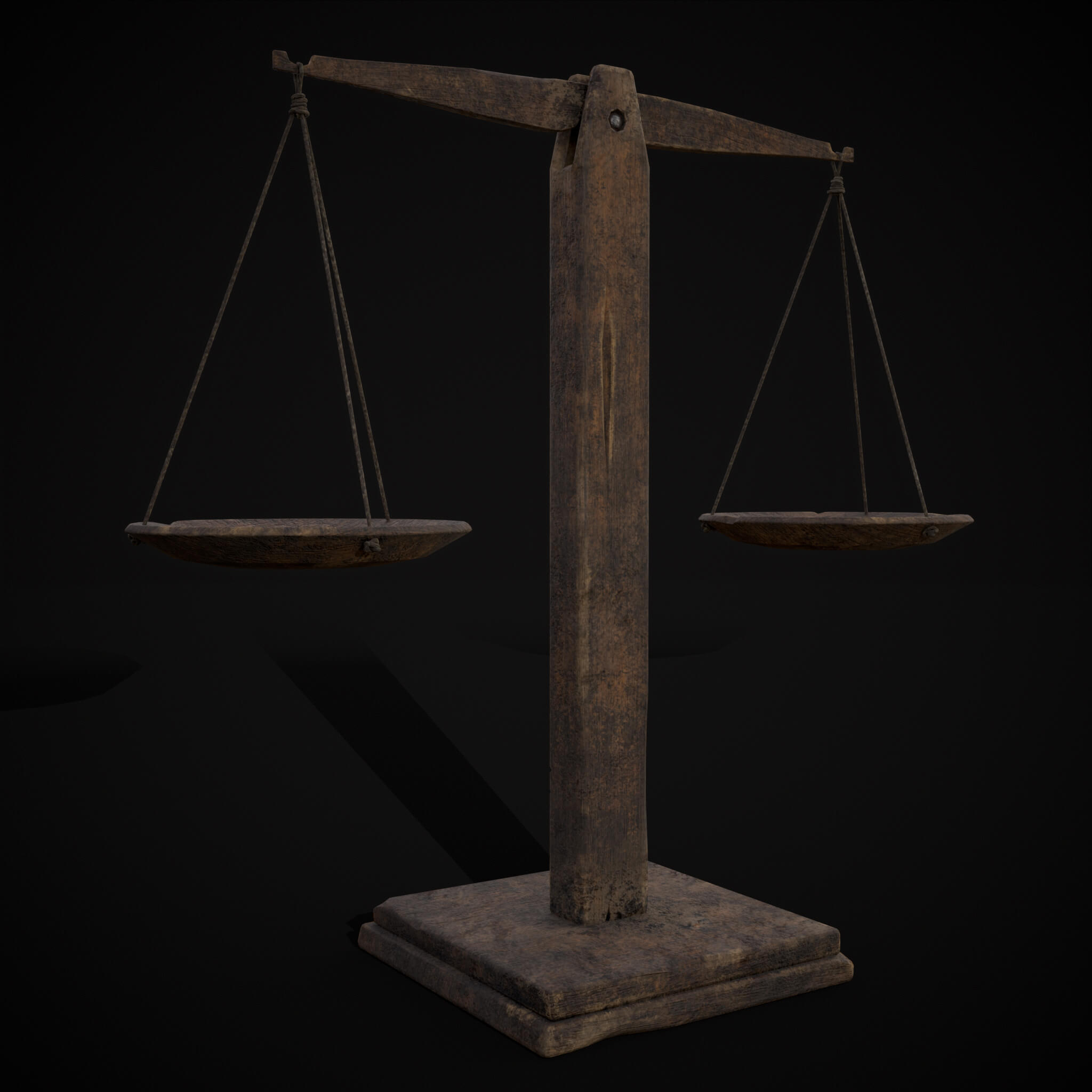 Old Wooden Scale - 3D Model by Get Dead Entertainment
