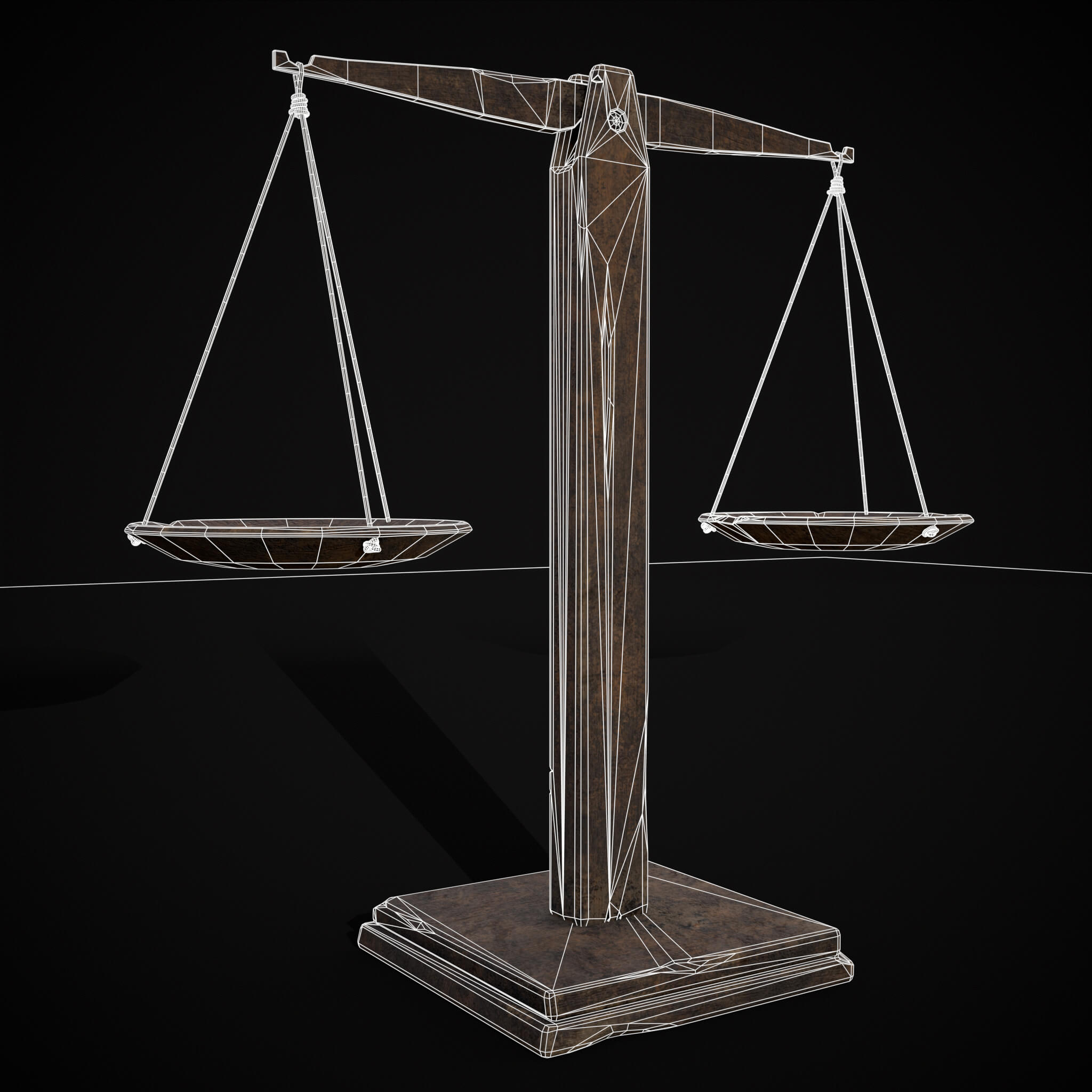 Old Wooden Scale - 3D Model by Get Dead Entertainment