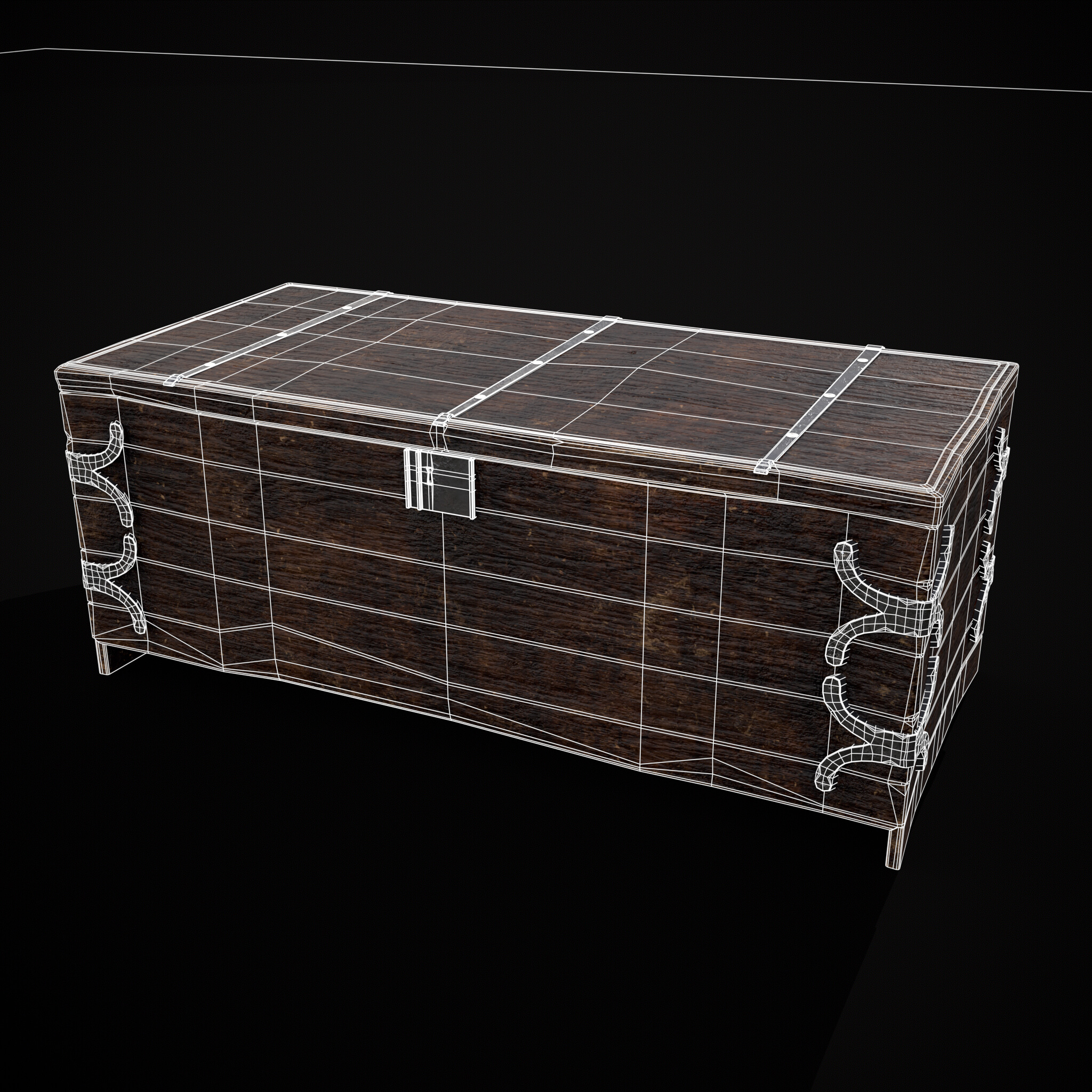 Old Wooden Strong Box - 3D Model by Get Dead Entertainment
