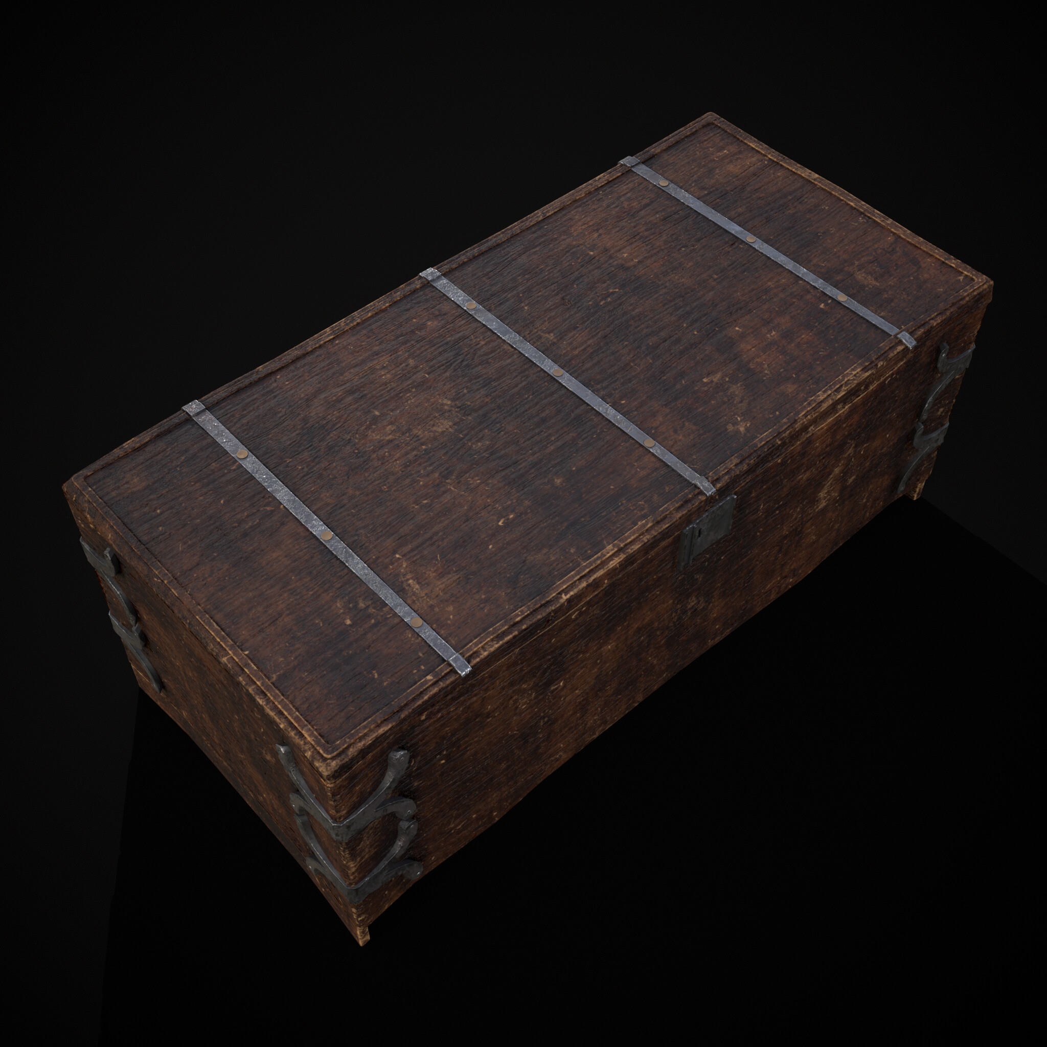 Old Wooden Strong Box - 3D Model by Get Dead Entertainment