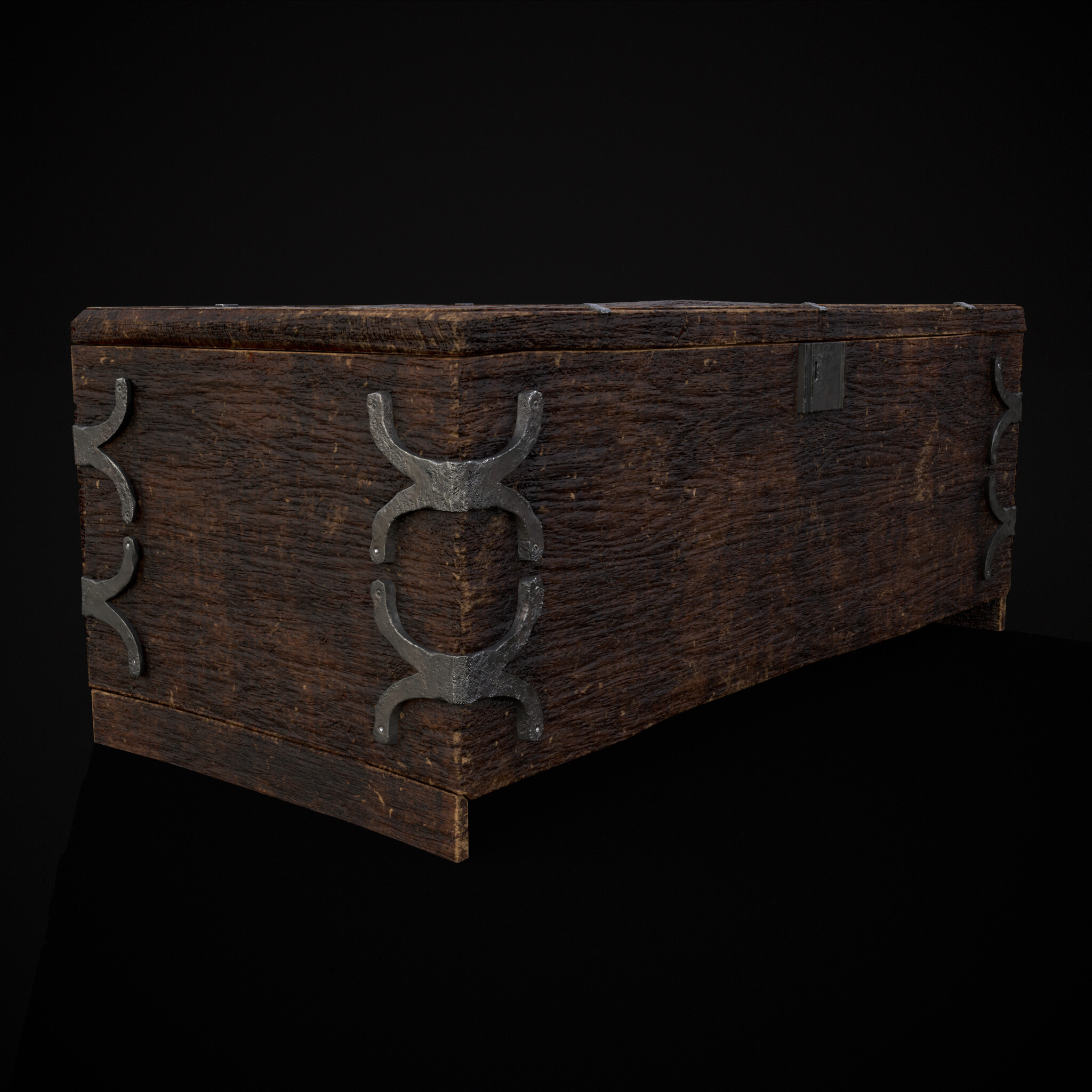 Old Wooden Strong Box - 3D Model by Get Dead Entertainment