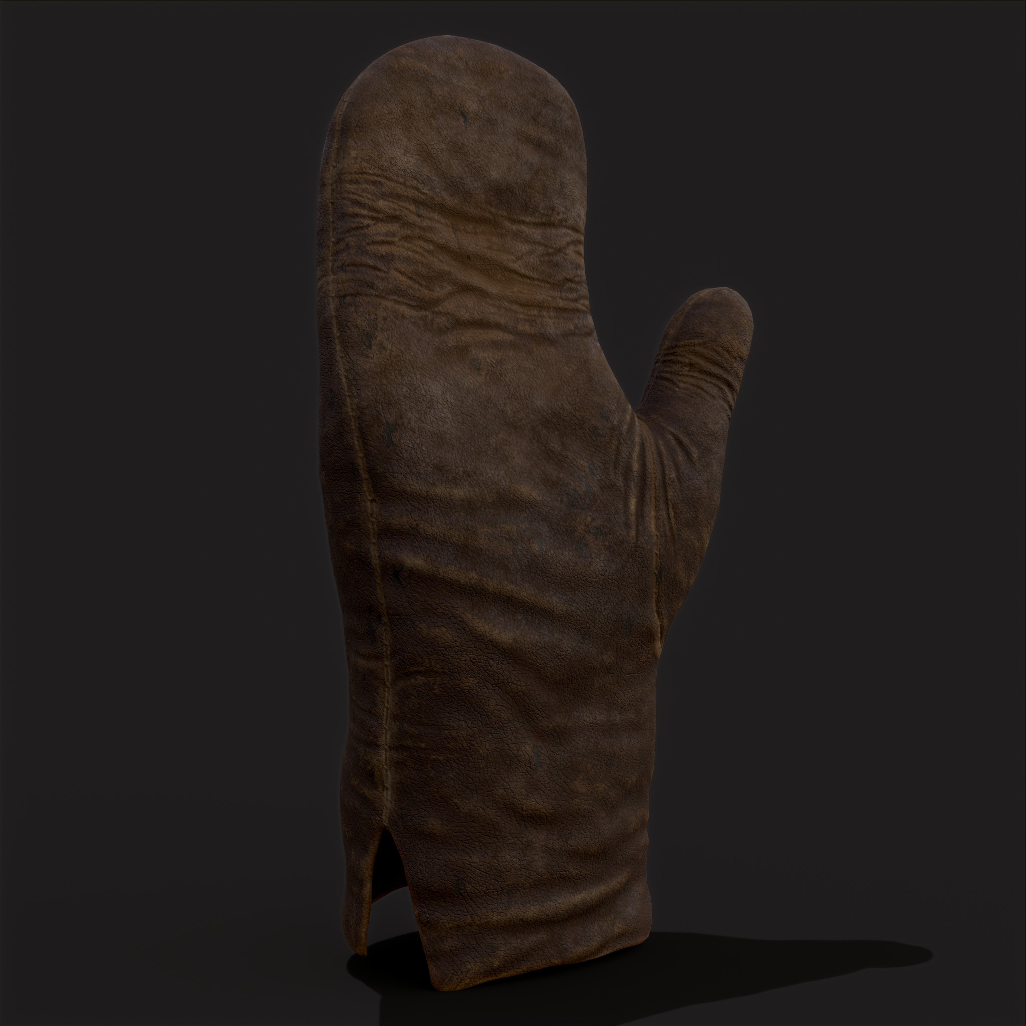 Old Worn Leather Mitten - 3D Model by Get Dead Entertainment