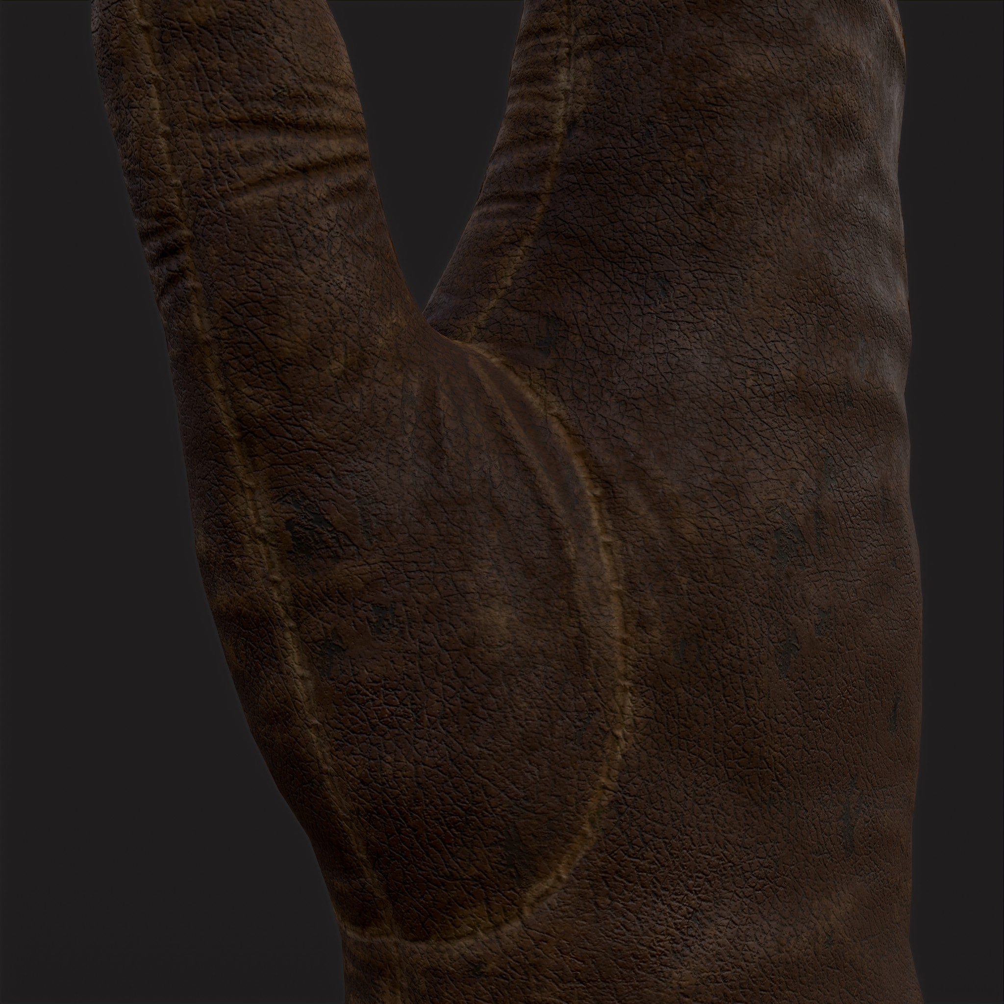 Old Worn Leather Mitten - 3D Model by Get Dead Entertainment