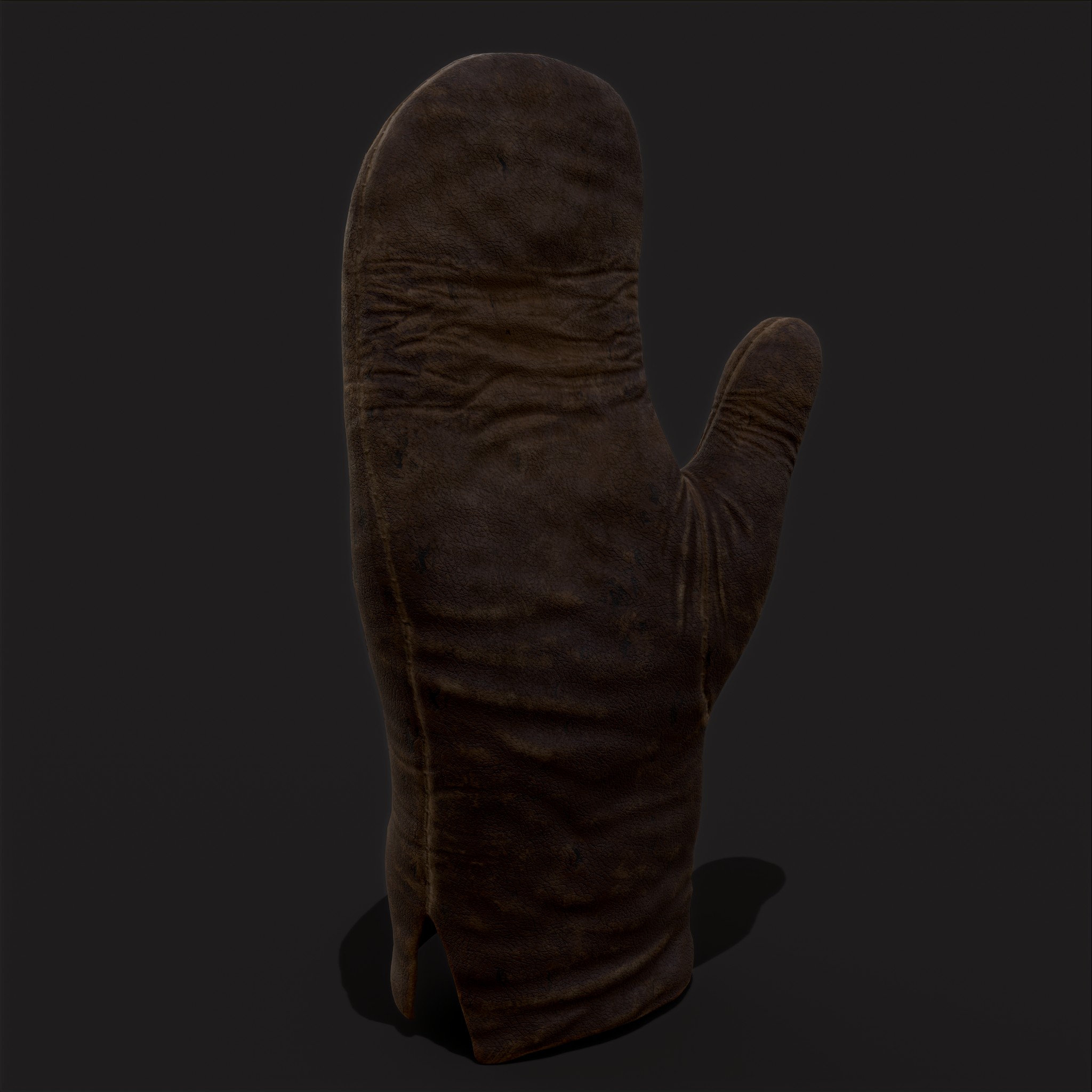Old Worn Leather Mitten - 3D Model by Get Dead Entertainment