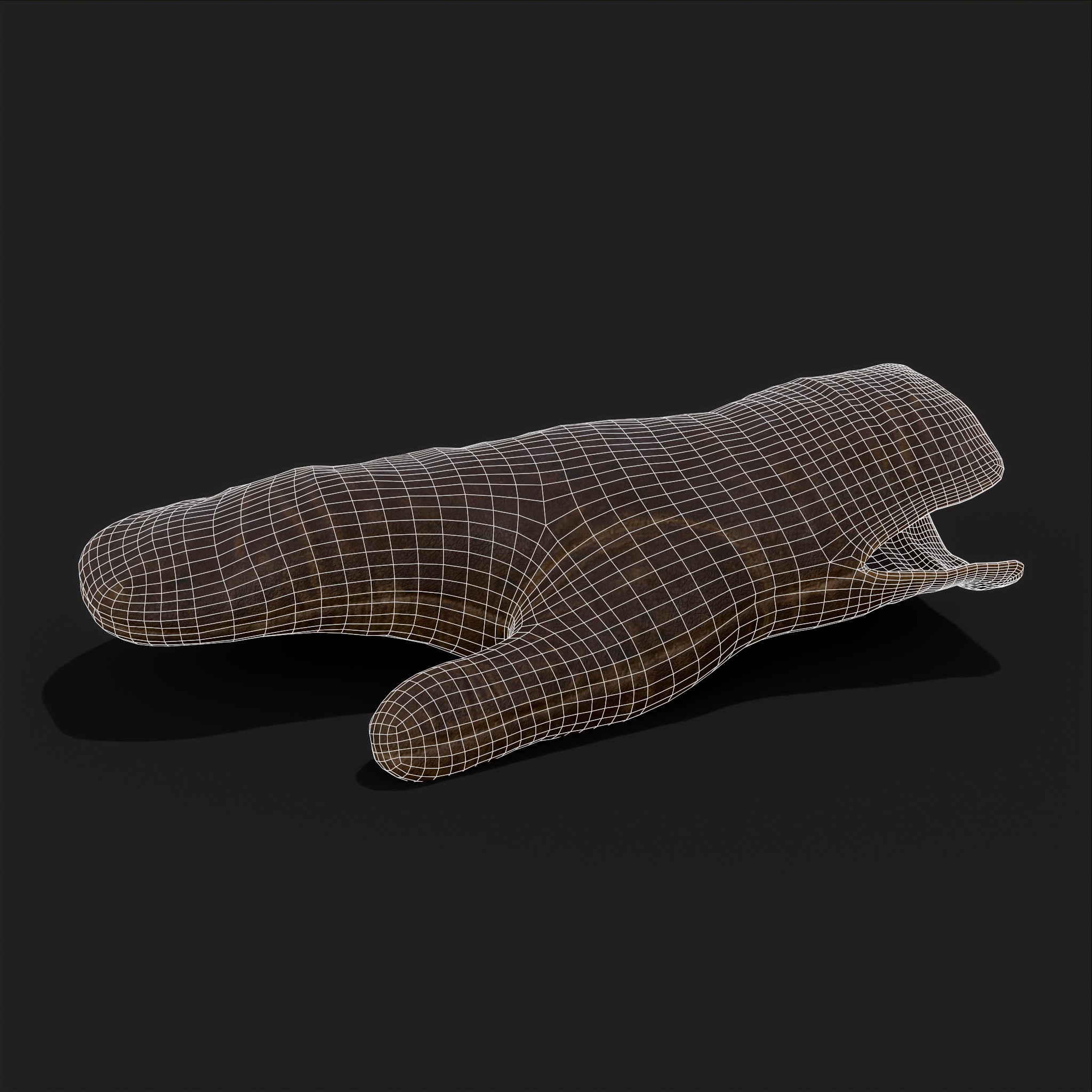 Old Worn Leather Mitten - 3D Model by Get Dead Entertainment