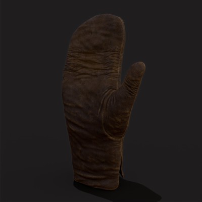 Old Worn Leather Mitten - 3D Model by Get Dead Entertainment