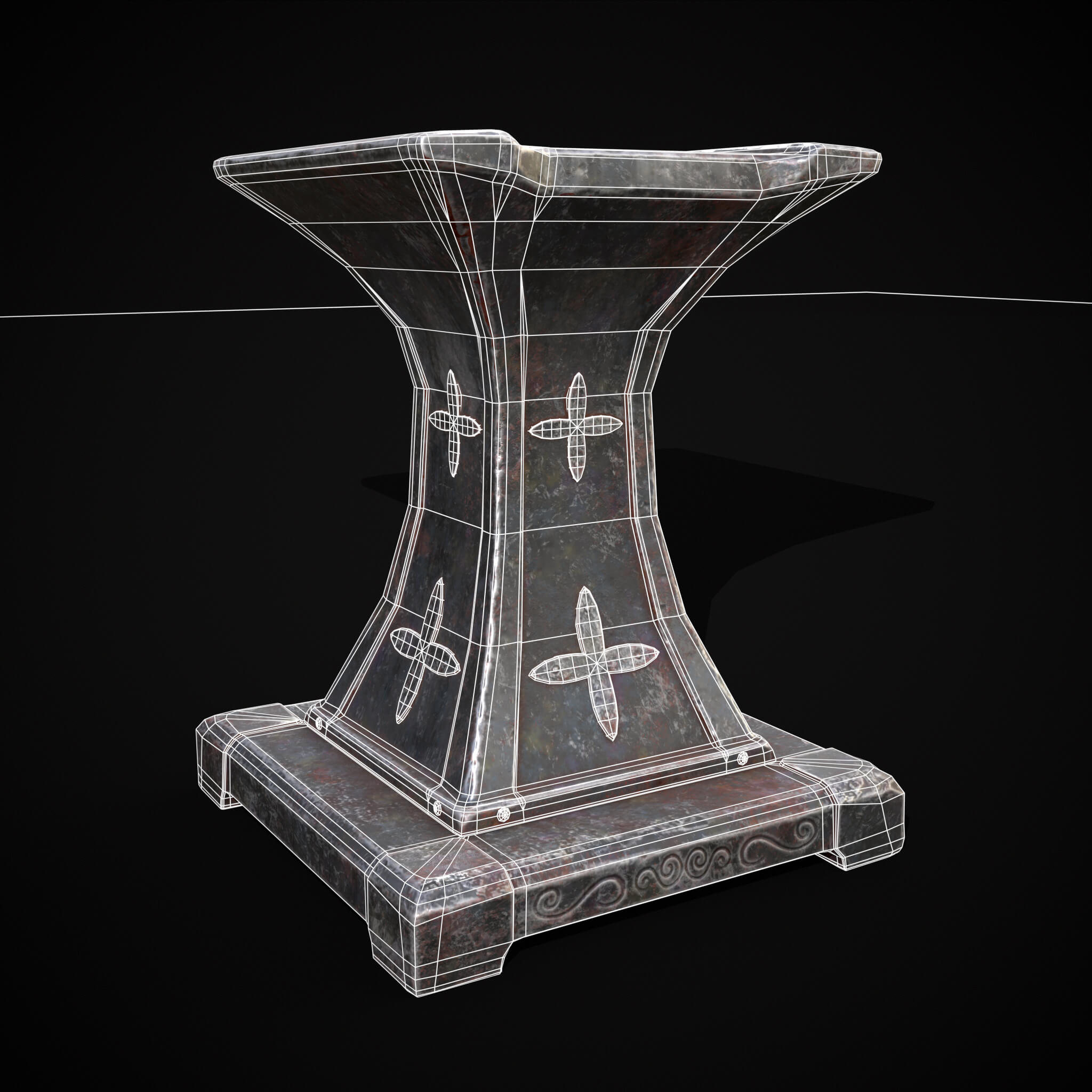 Ornamented Tool Makers Anvil - 3D Model by Get Dead Entertainment