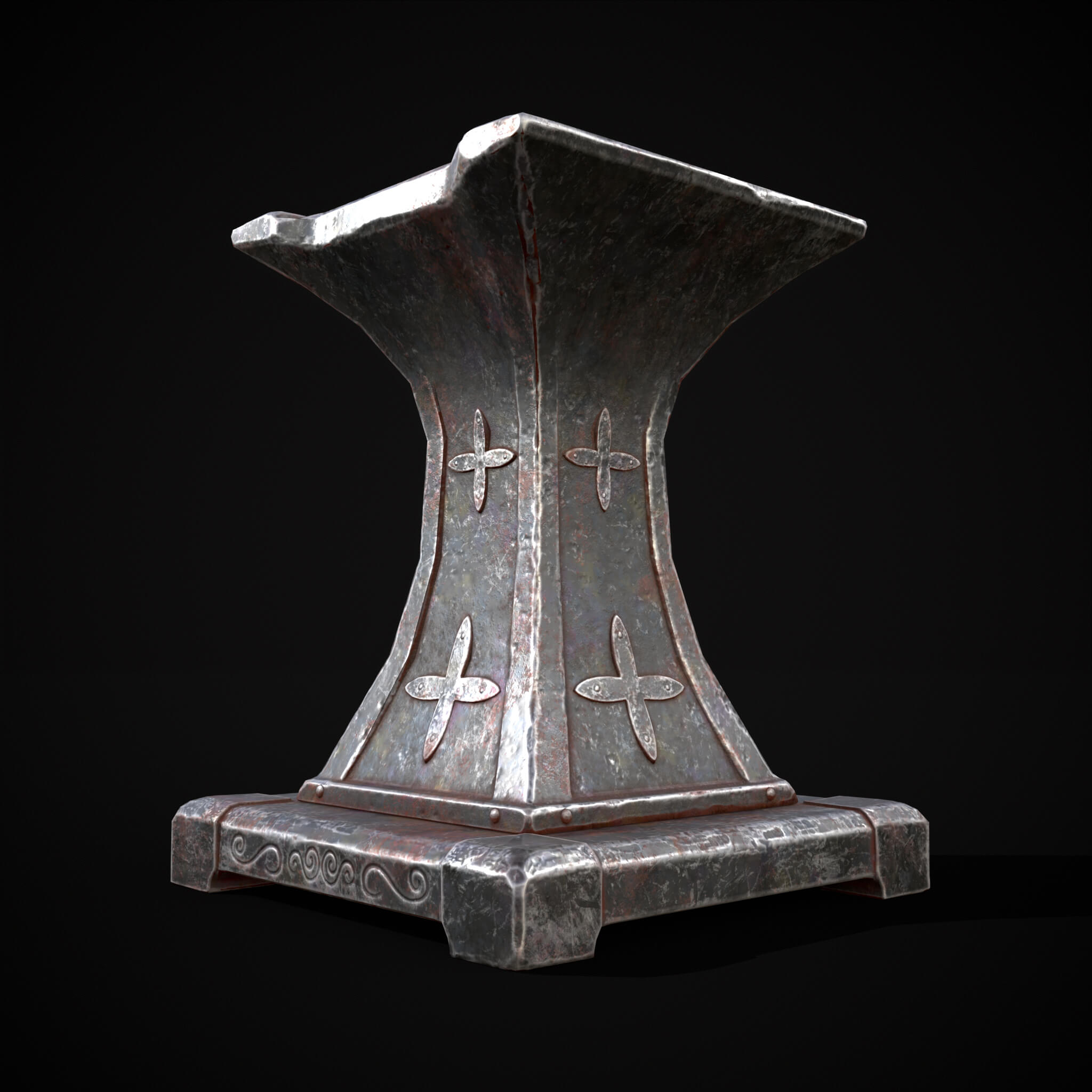 Ornamented Tool Makers Anvil - 3D Model by Get Dead Entertainment