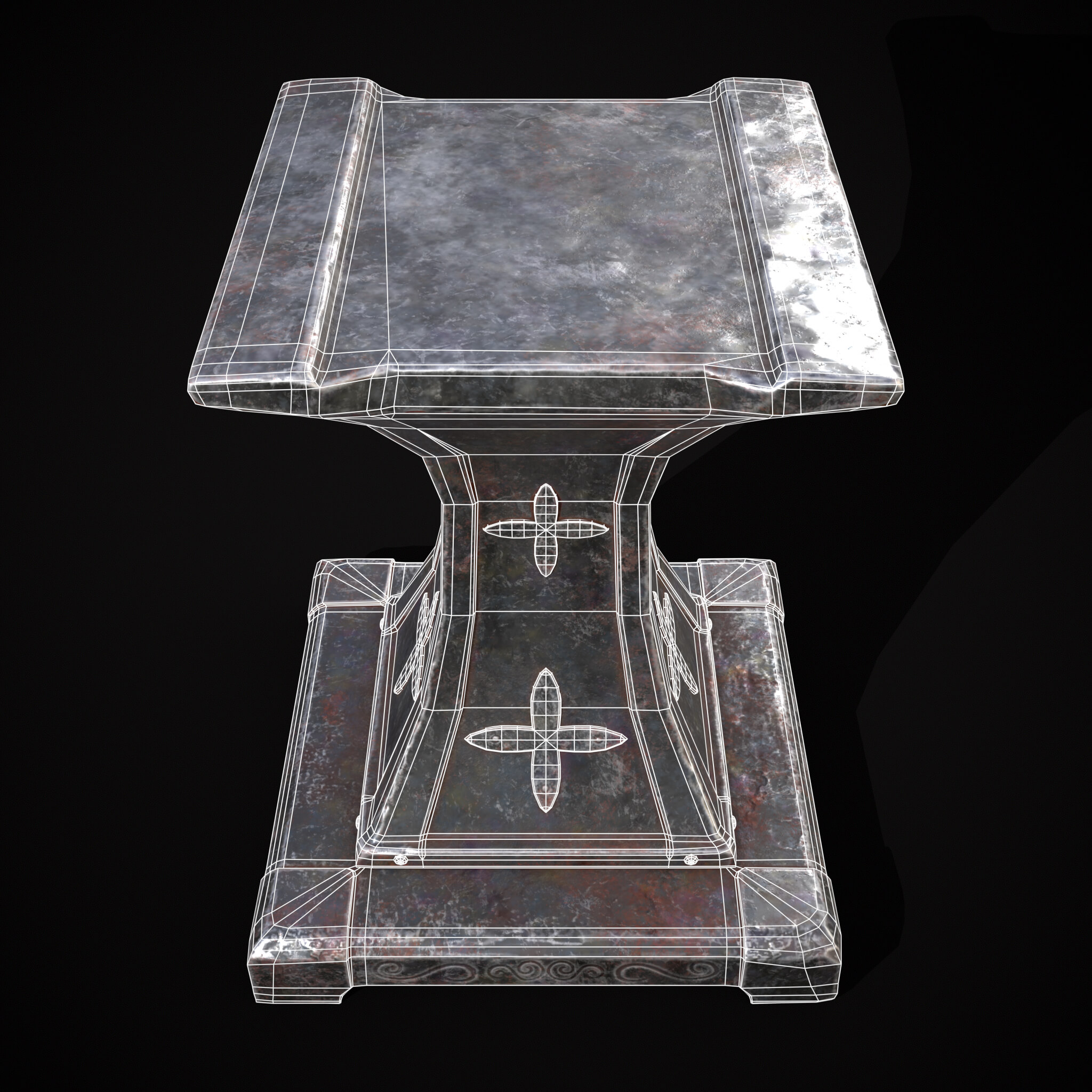 Ornamented Tool Makers Anvil - 3D Model by Get Dead Entertainment