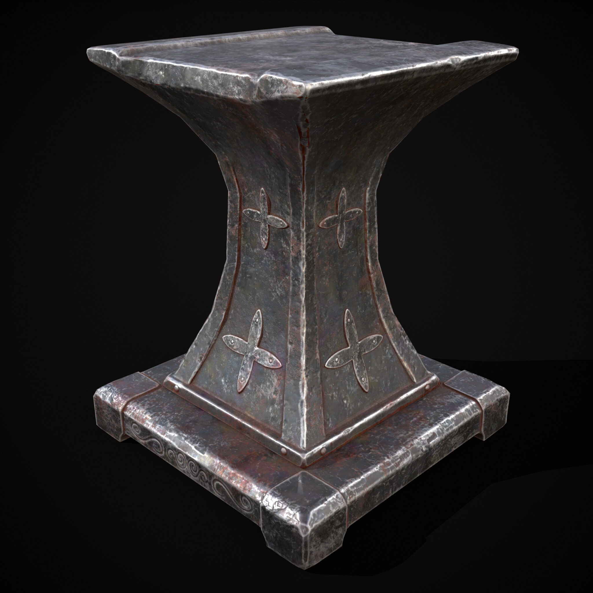 Ornamented Tool Makers Anvil - 3D Model by Get Dead Entertainment