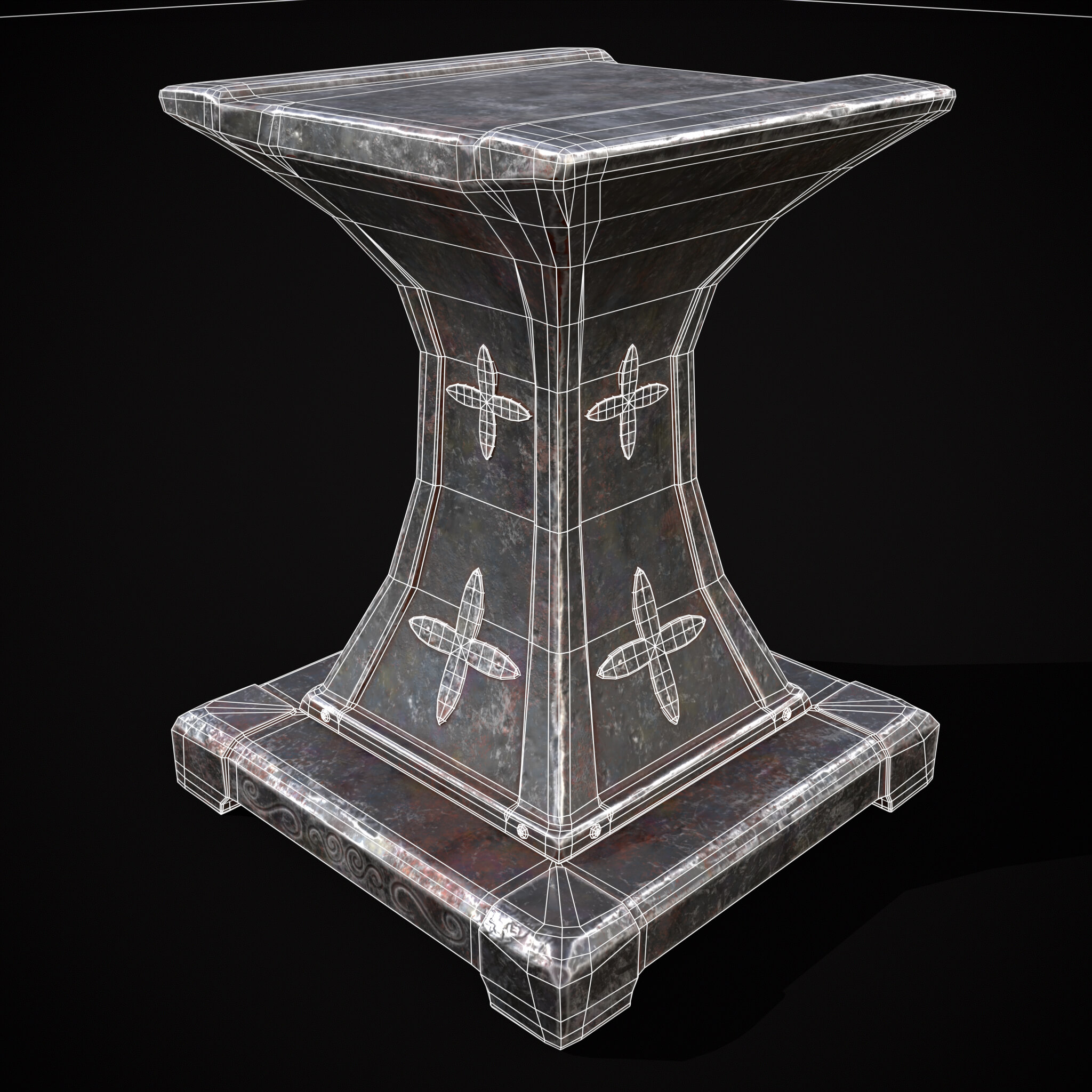 Ornamented Tool Makers Anvil - 3D Model by Get Dead Entertainment