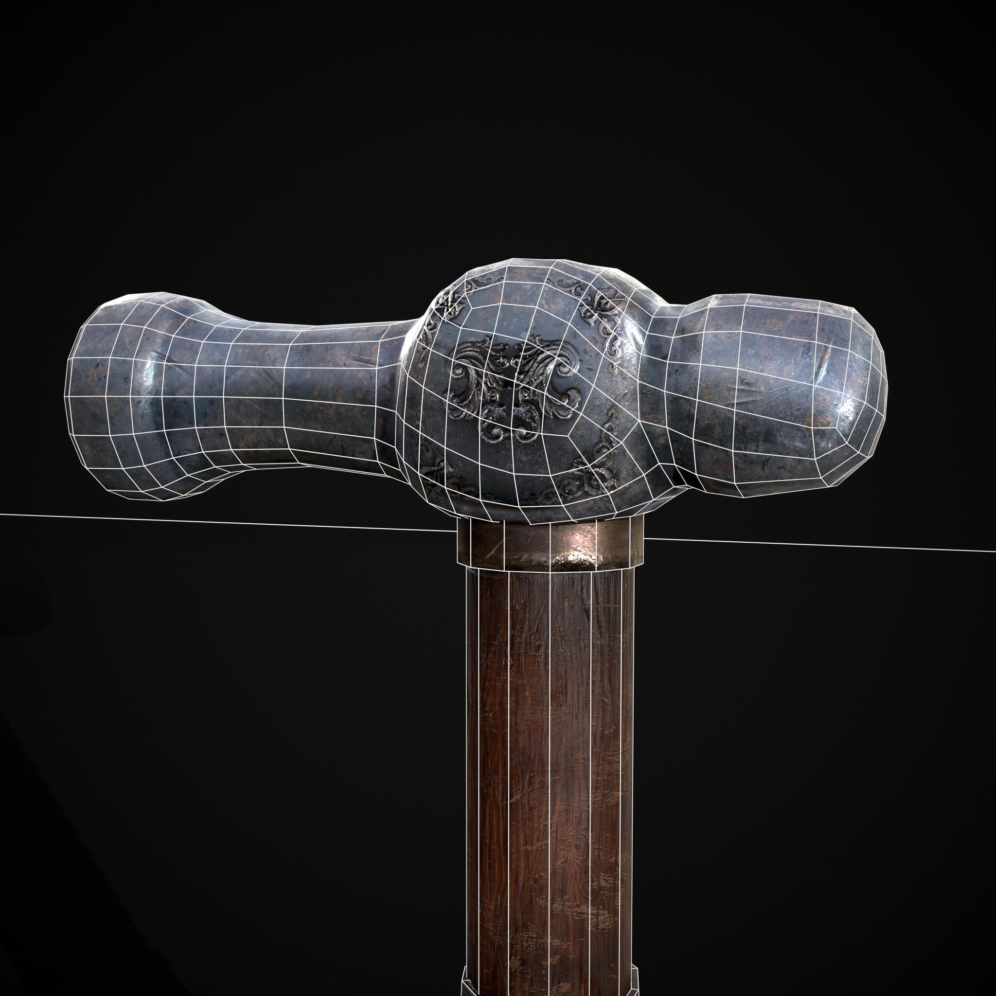 Ornate Ball Peen Hammer - 3D Model by Get Dead Entertainment