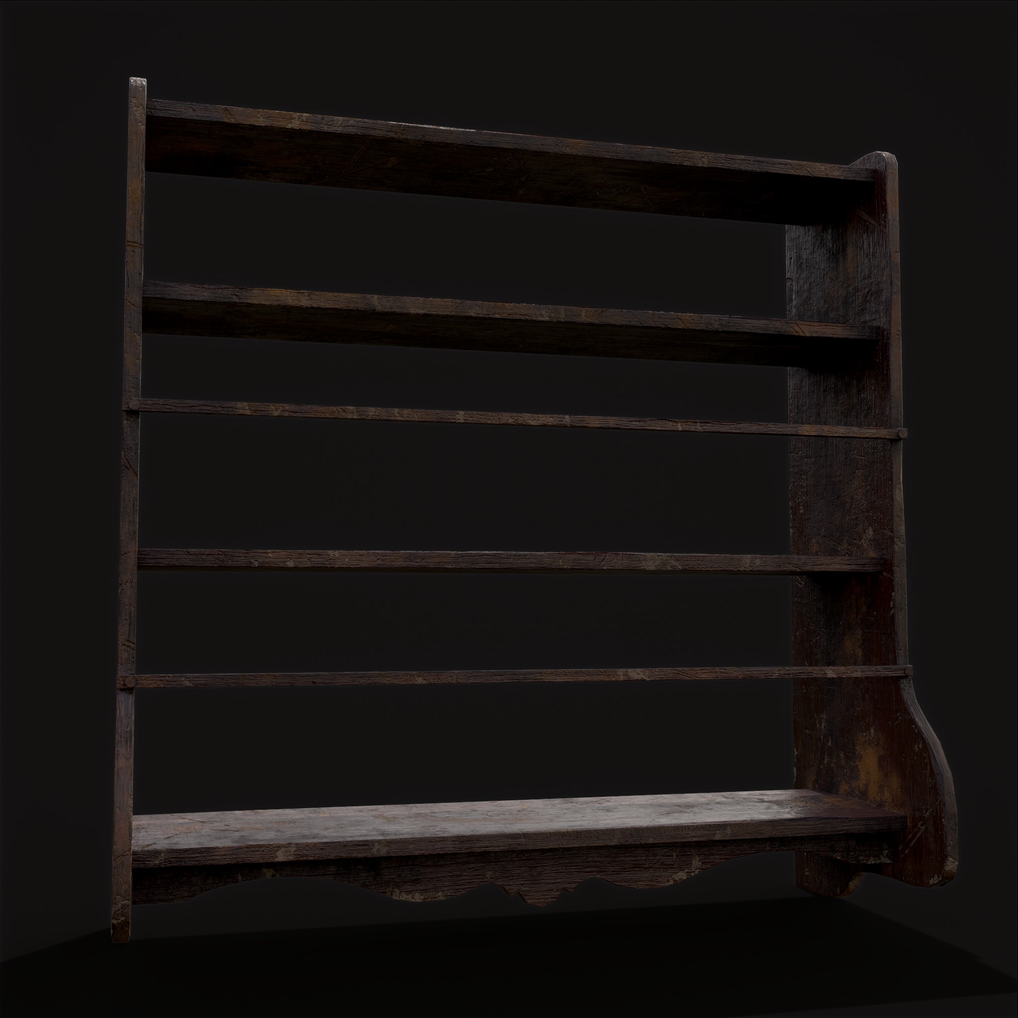 Ornate Old Medieval Wall Mounted Dishes Rack - 3D Model by Get Dead ...