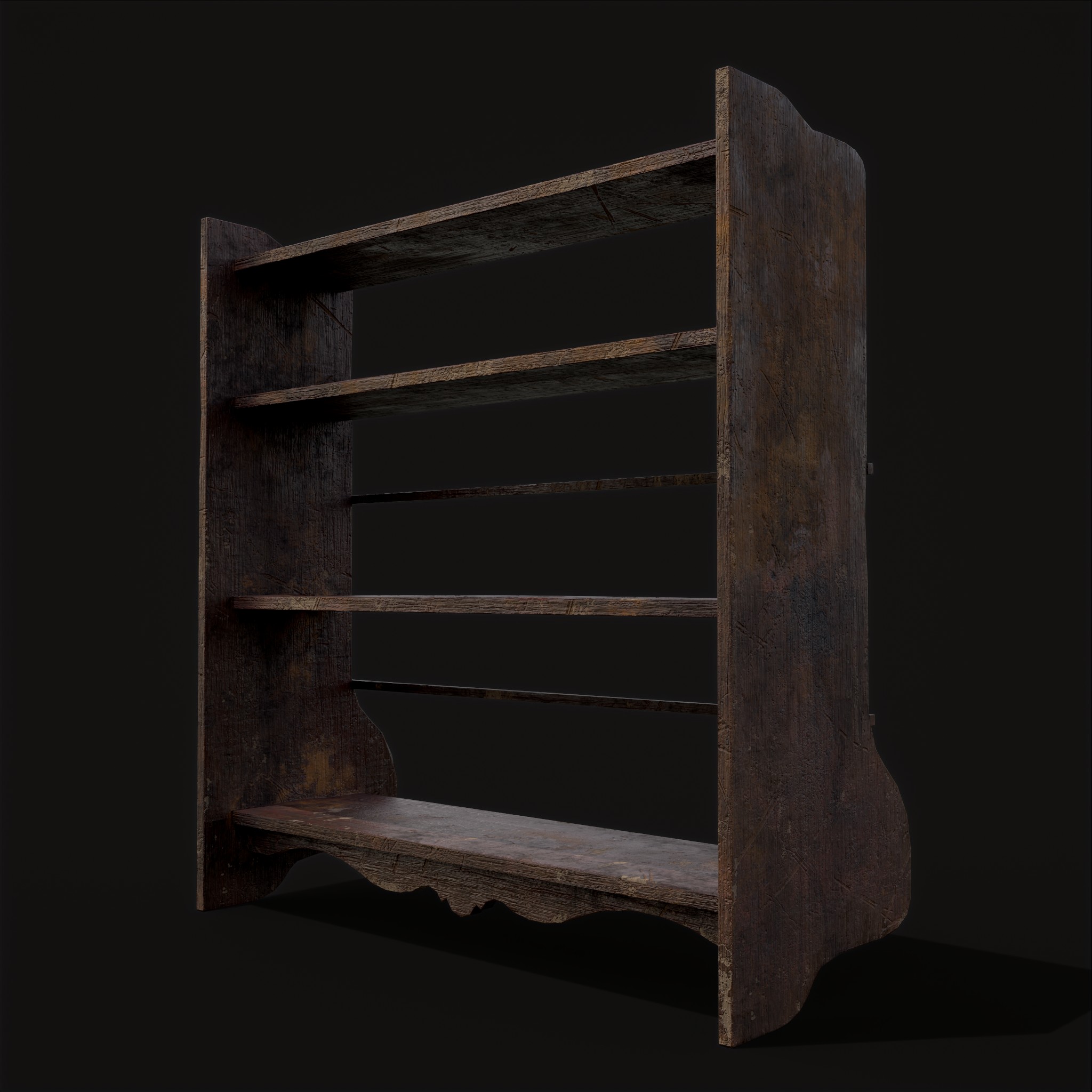 Ornate Old Medieval Wall Mounted Dishes Rack - 3D Model by Get Dead ...