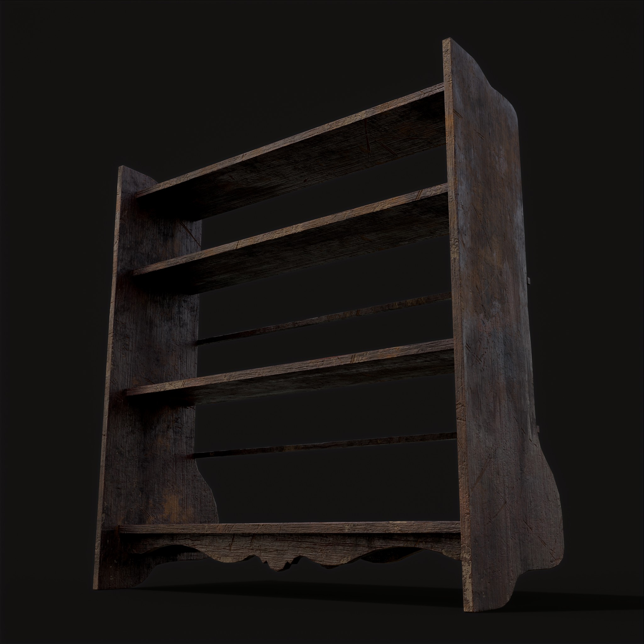 Ornate Old Medieval Wall Mounted Dishes Rack - 3D Model by Get Dead ...