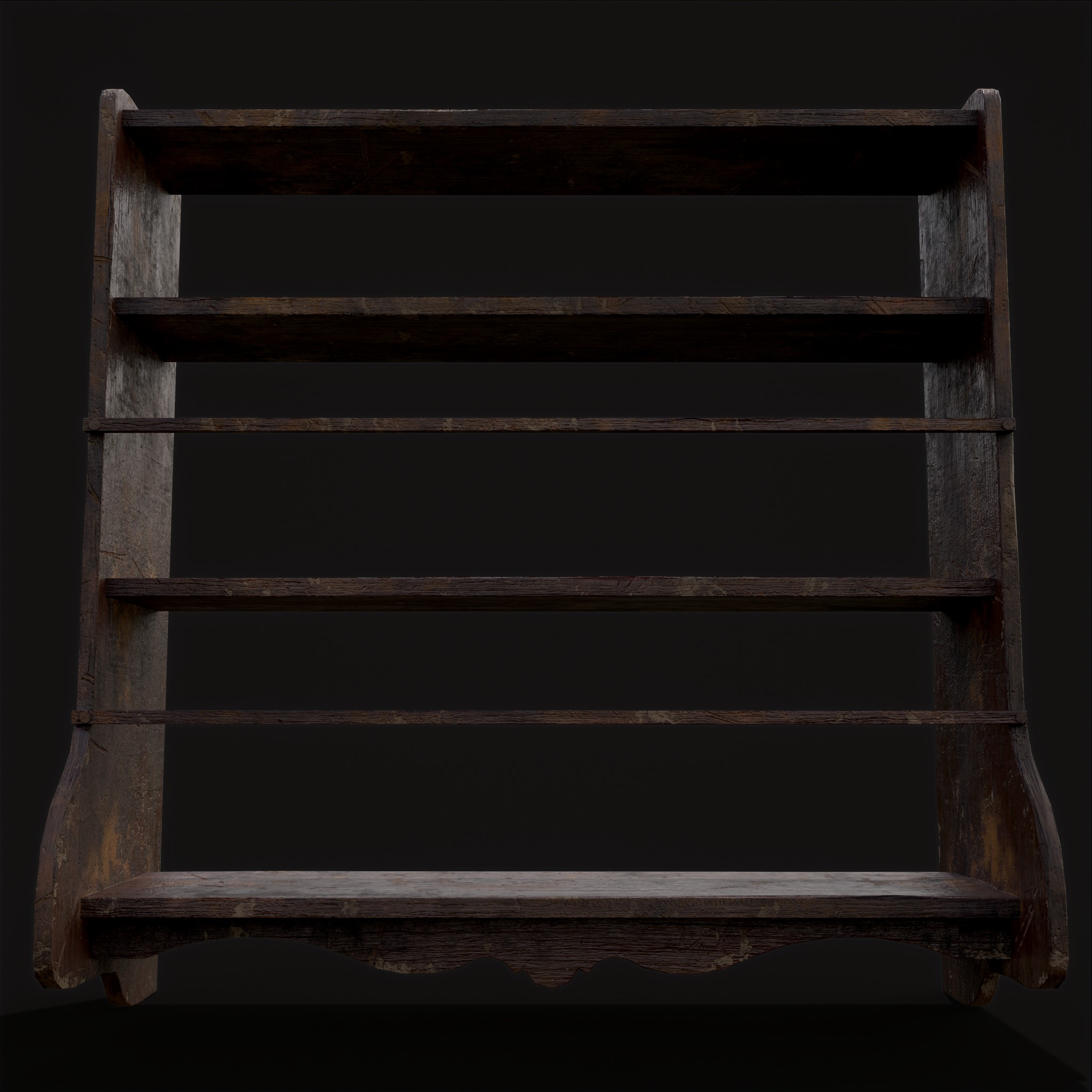 Ornate Old Medieval Wall Mounted Dishes Rack - 3D Model by Get Dead ...