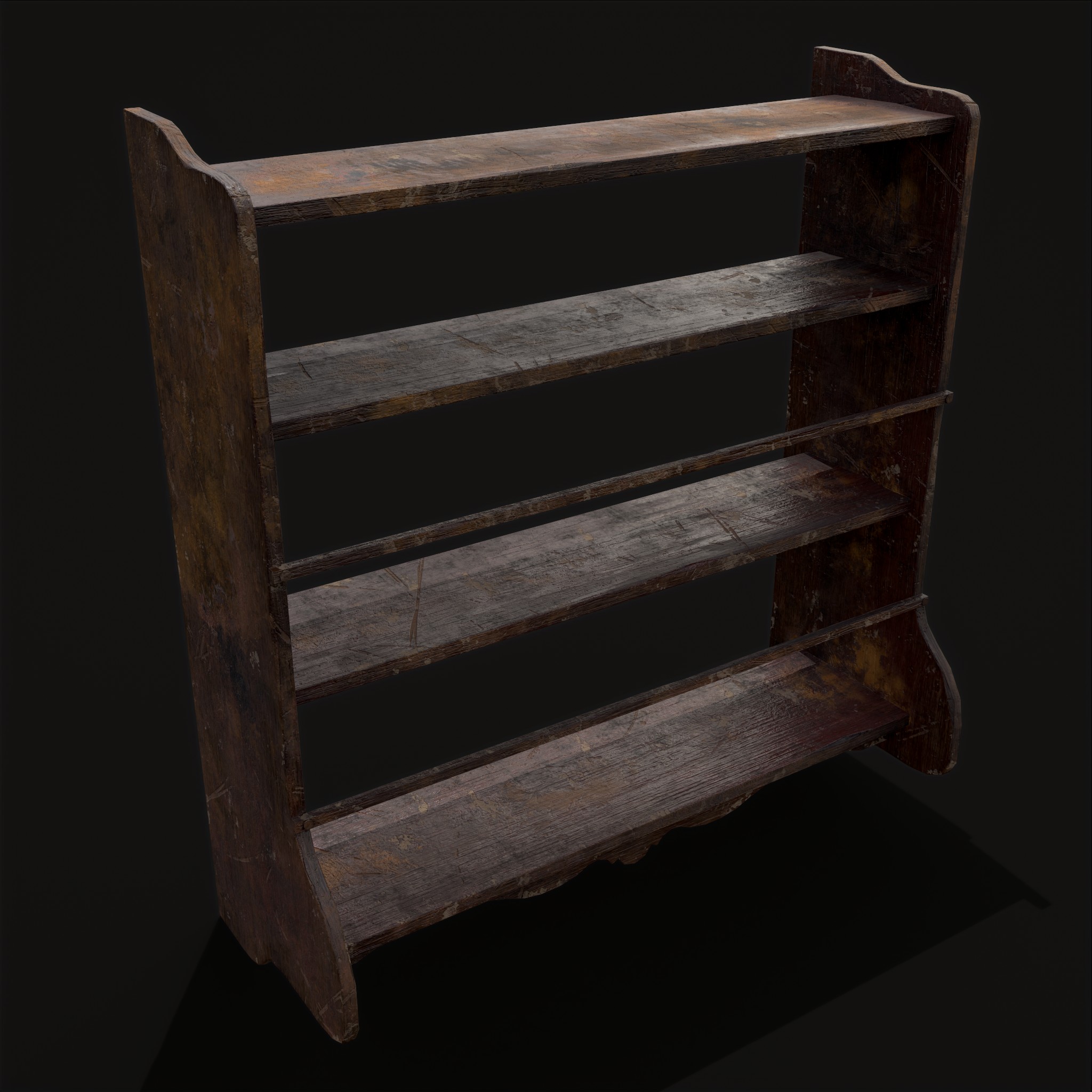 Ornate Old Medieval Wall Mounted Dishes Rack - 3D Model by Get Dead ...