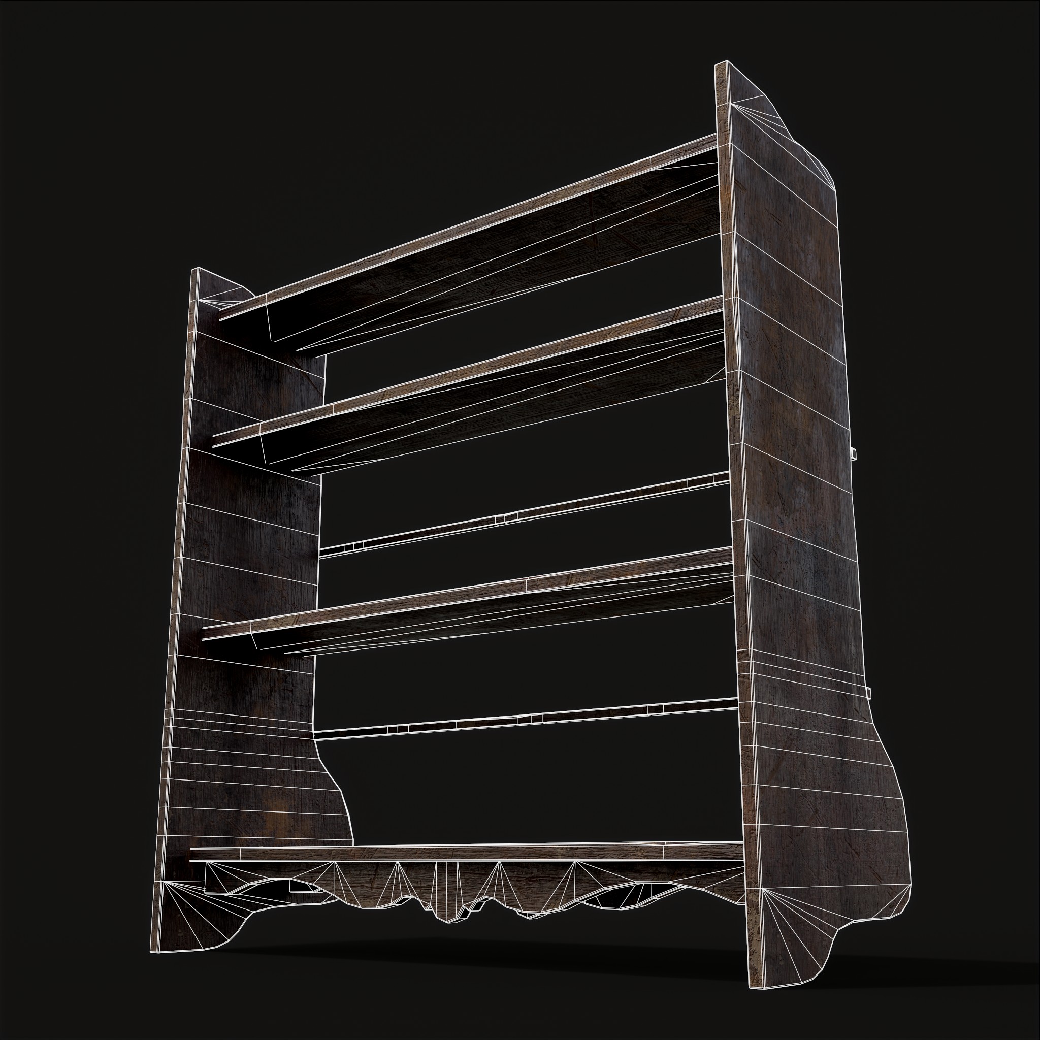 Ornate Old Medieval Wall Mounted Dishes Rack - 3D Model by Get Dead ...