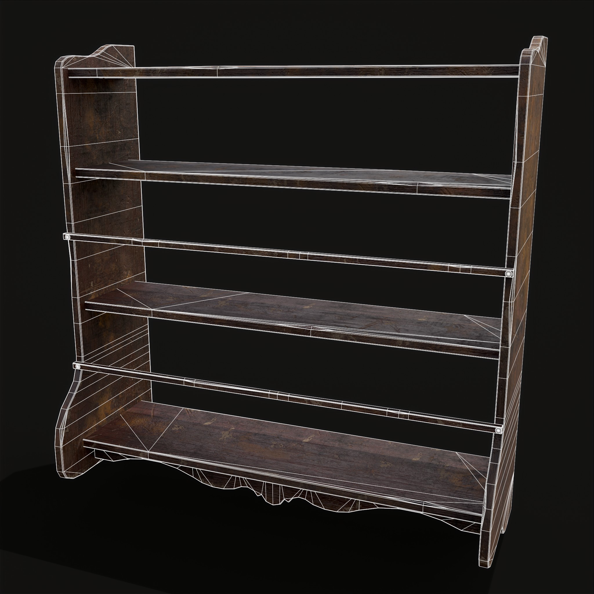 Ornate Old Medieval Wall Mounted Dishes Rack - 3D Model by Get Dead ...