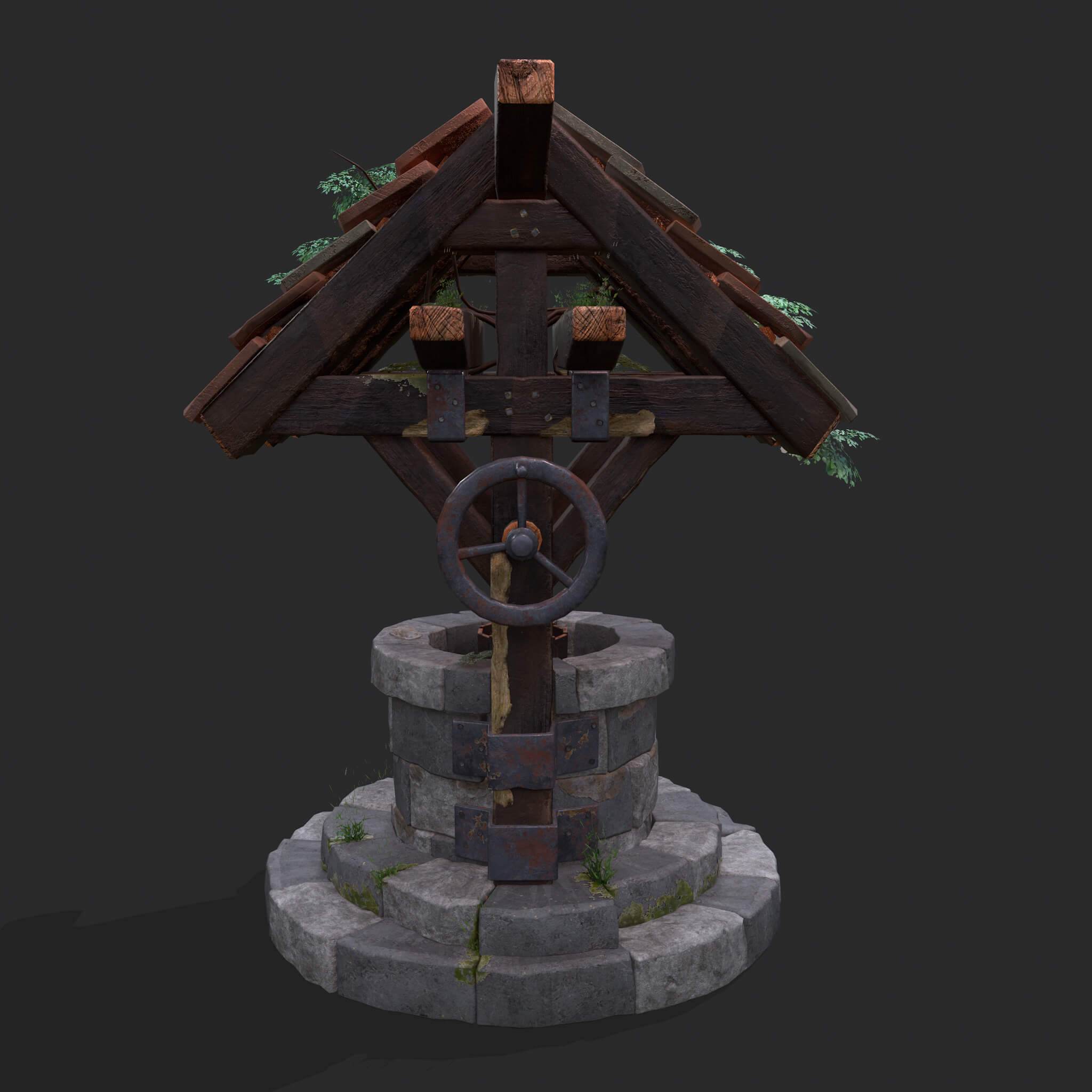 Over Grown Well - 3D Model by Get Dead Entertainment